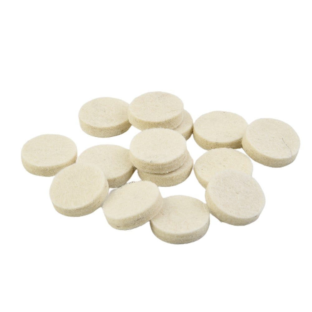 50X 25Mm Wool Felt Polishing Buffing Pad Round Wheel+2X Mandrel for ...