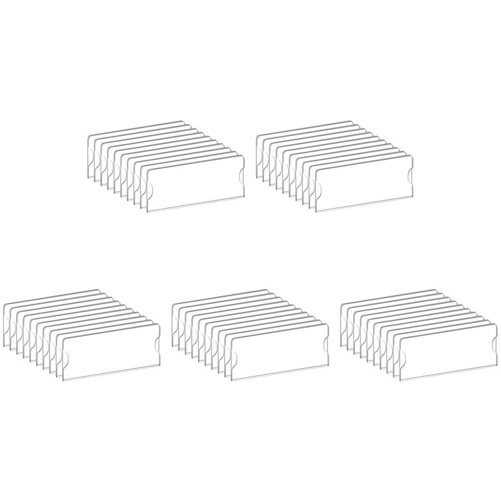 50X Acrylic Name Plate Holder Premium, 2X8 Inch,Clear Plastic Sign ...