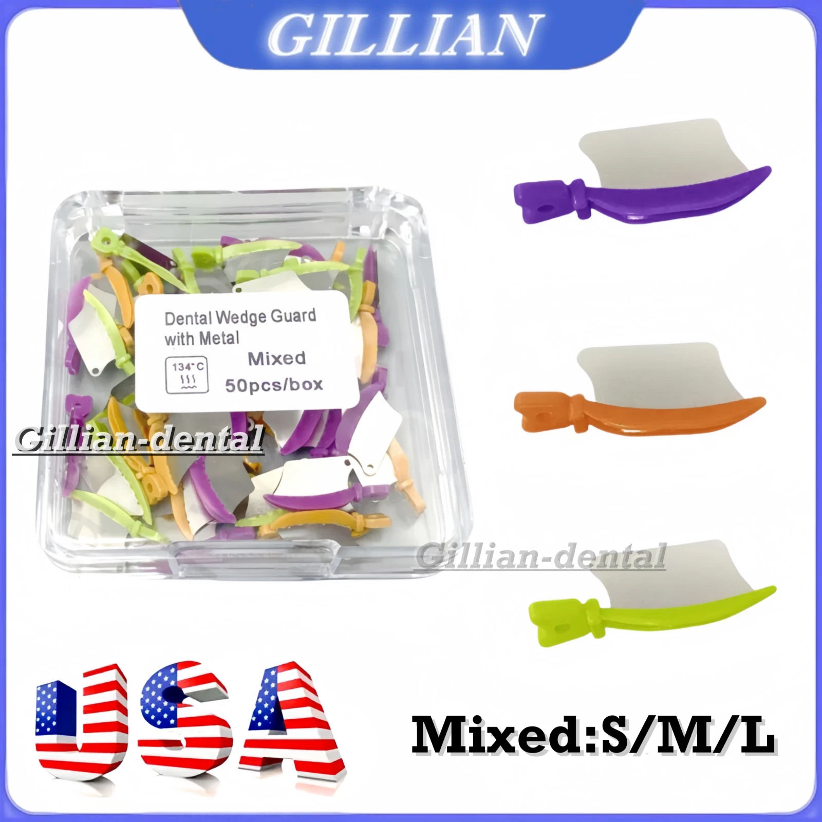 50X Dental Fender Wedges Interproximal Diastema Matrix Band Blade ...