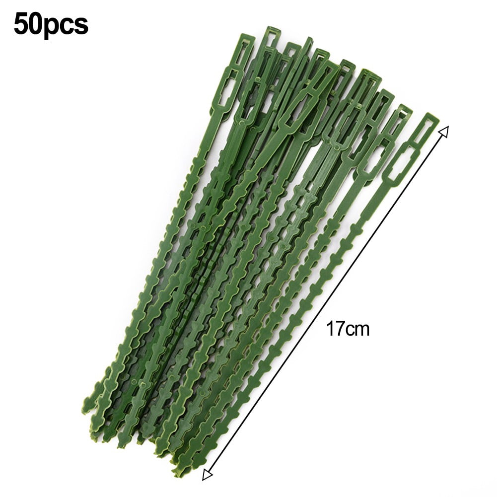 50X Garden Adjustable Binding Tie Plant Climbing Vine Fixed Gardening ...