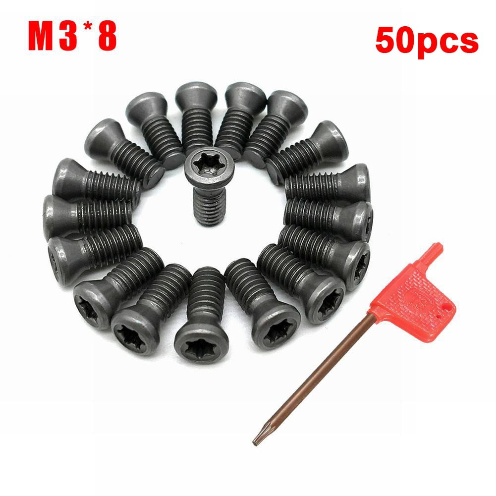 50X M2 M2.5 M3 M3.5 M4 M5 Torx Screws For Replace Carbide Blades CNC ...