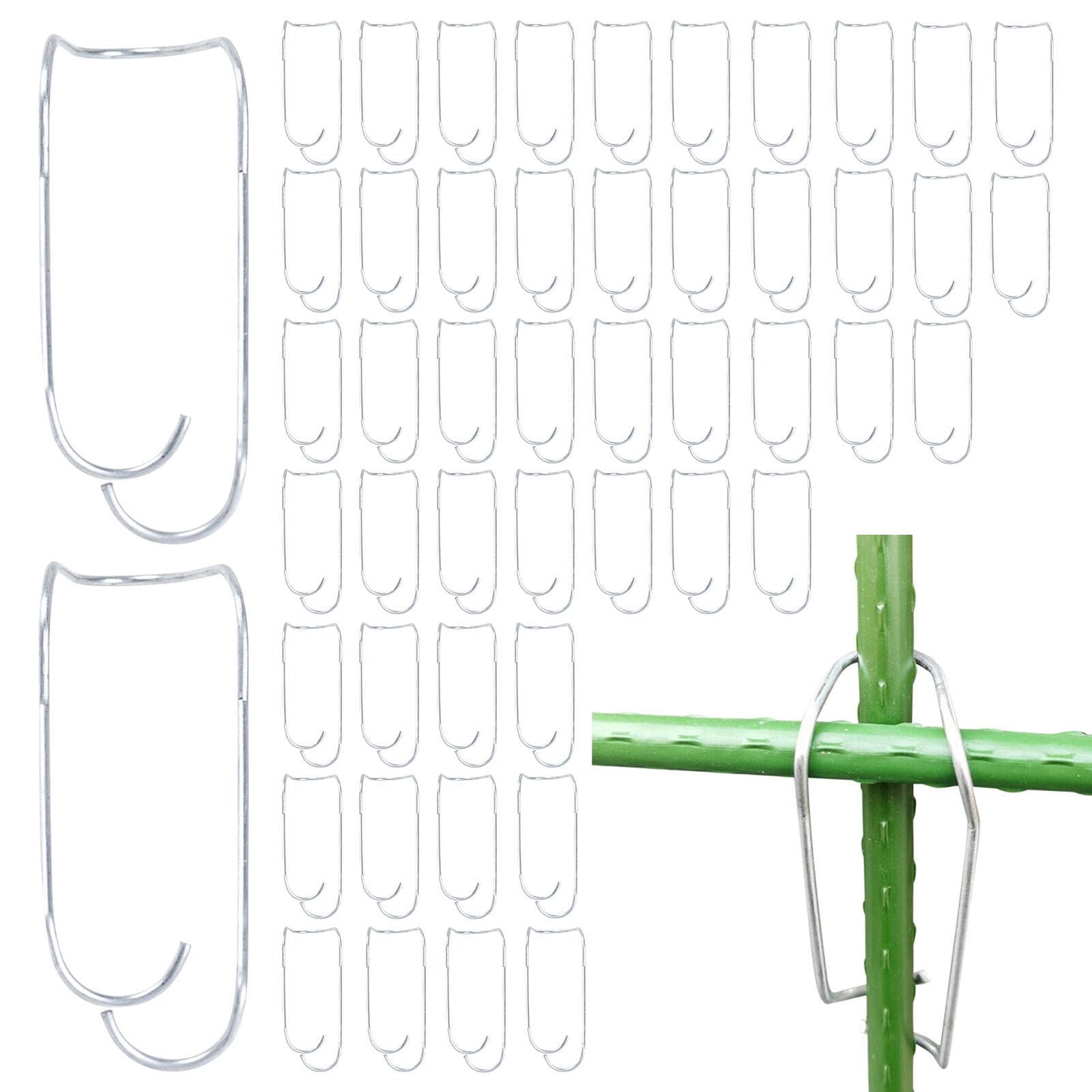 50X Plant Connecting Buckles Vegetable Trellis Wire Clip Plant Cages ...