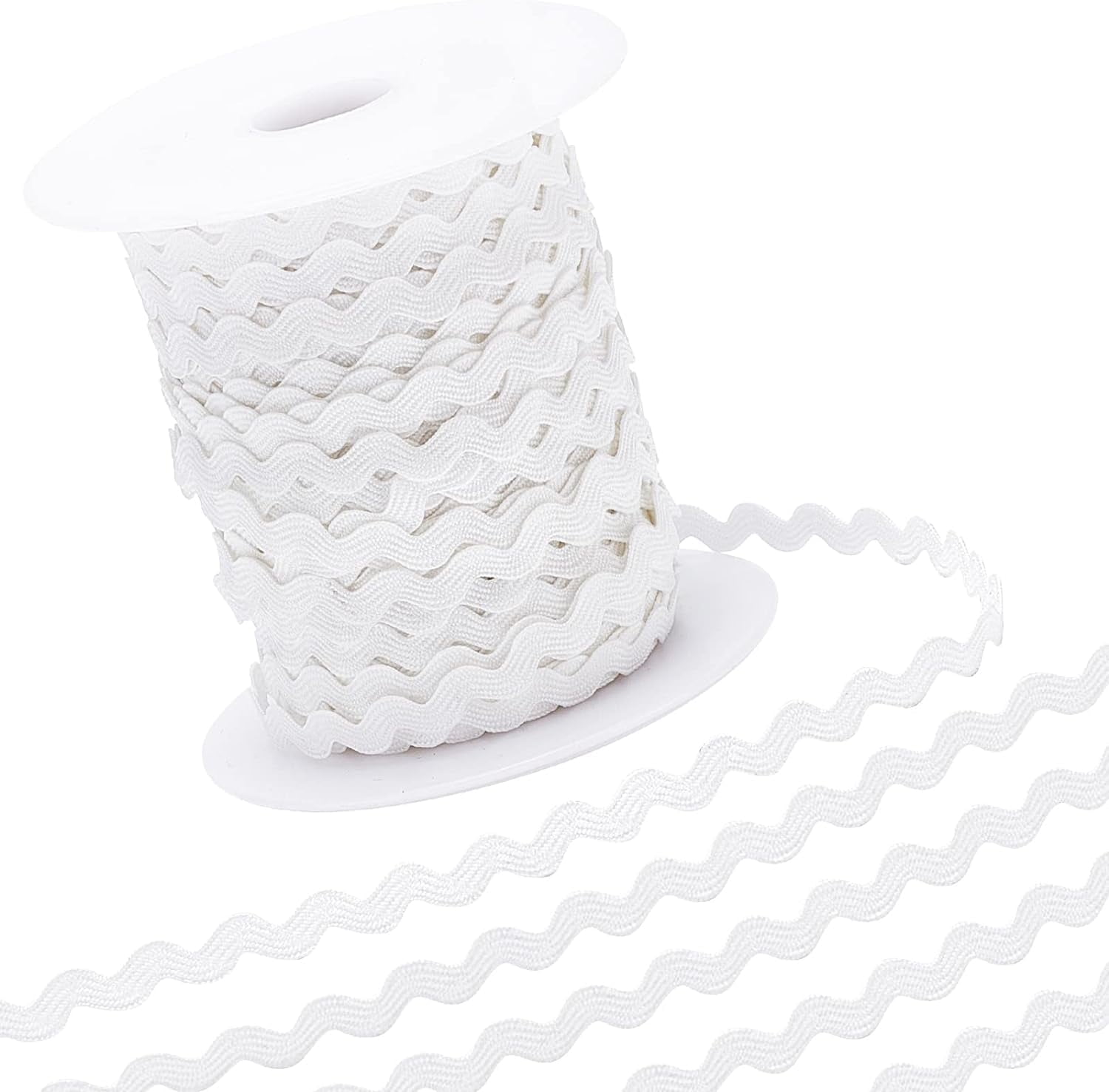 50Yard Rick Rack Trim Ribbon Wave Sewing Bending Fringe Trim 5.5mm ...