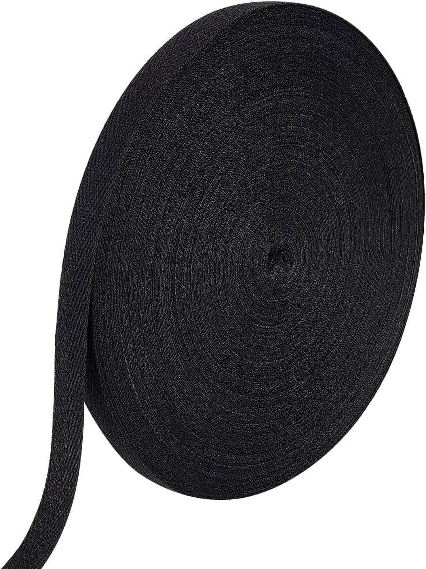 50Yards Cotton Twill Tape 0.6 Inch Black Herringbone Twill Tape Cotton ...