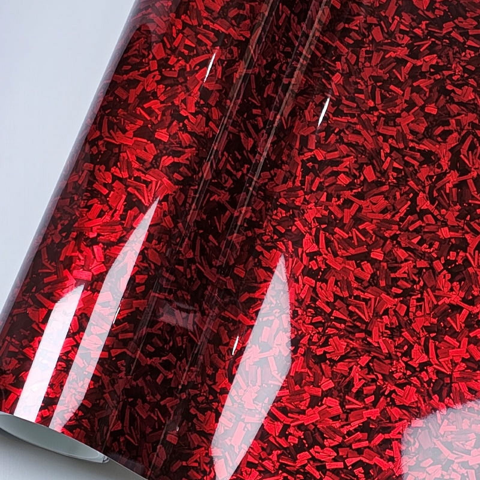 50cm*300cm High Glossy Black Gold Silver Red Forged Carbon Fiber Car ...