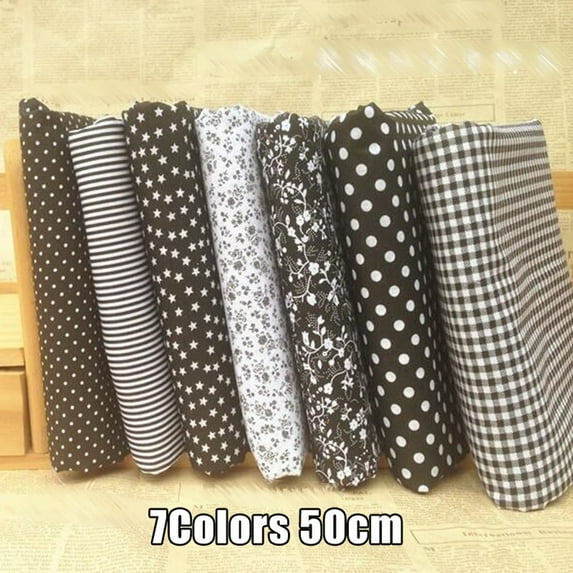50cm*50cm/1m DIY Craft Sewing Cotton Cloth Patchwork Soft Floral Fabric ...