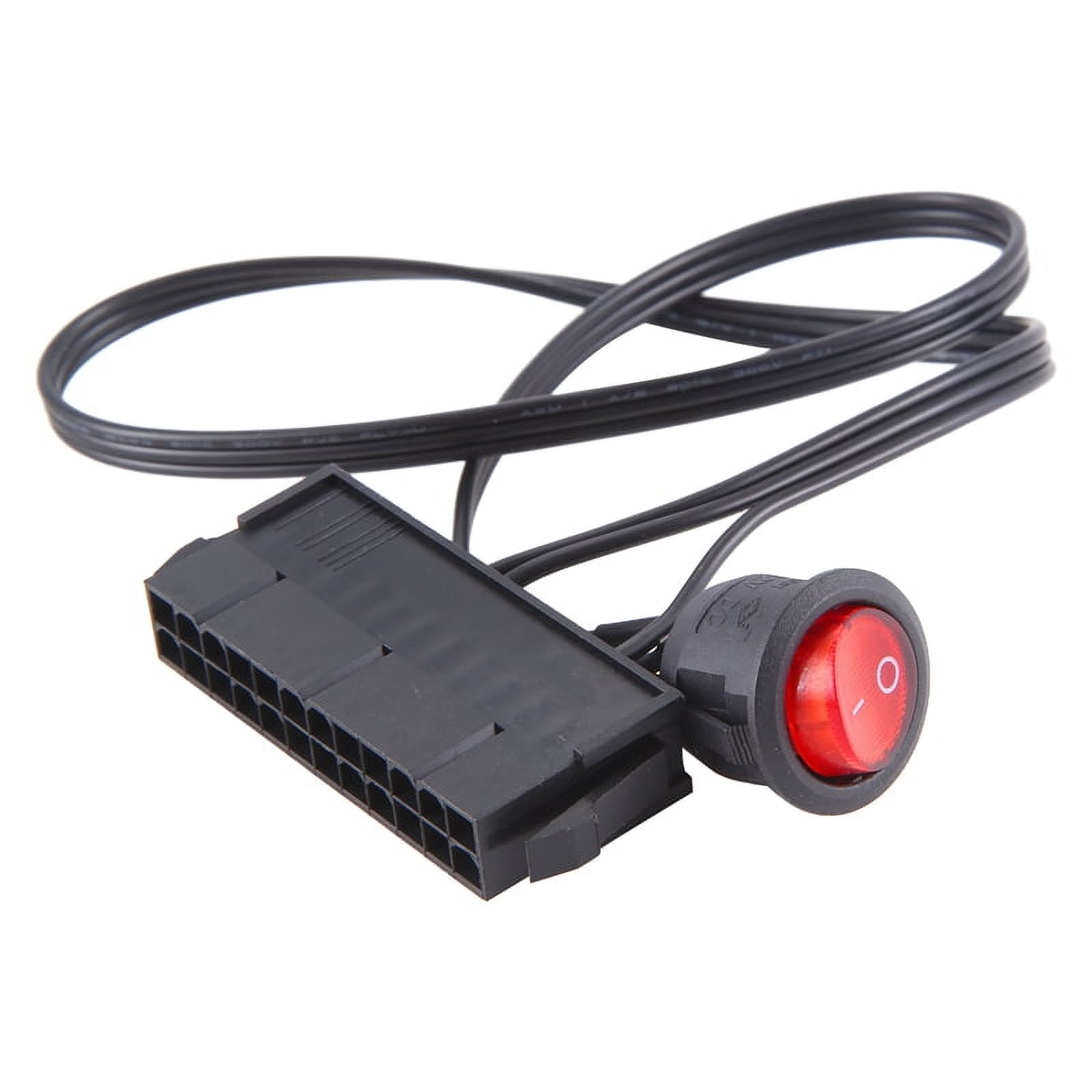 50cm Cable Copper Tin Wire 24-Pin Female ATX PSU PC Power Supply Tester ...