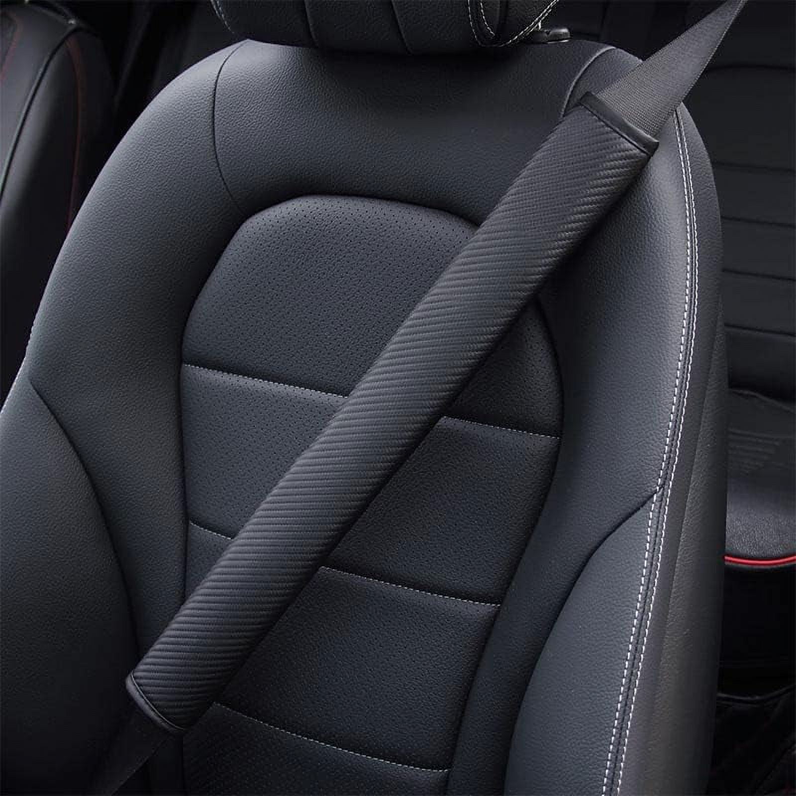 50cm Long Carbon Fiber Leather Seat Belt Shoulder Pad, Adult Waterproof ...