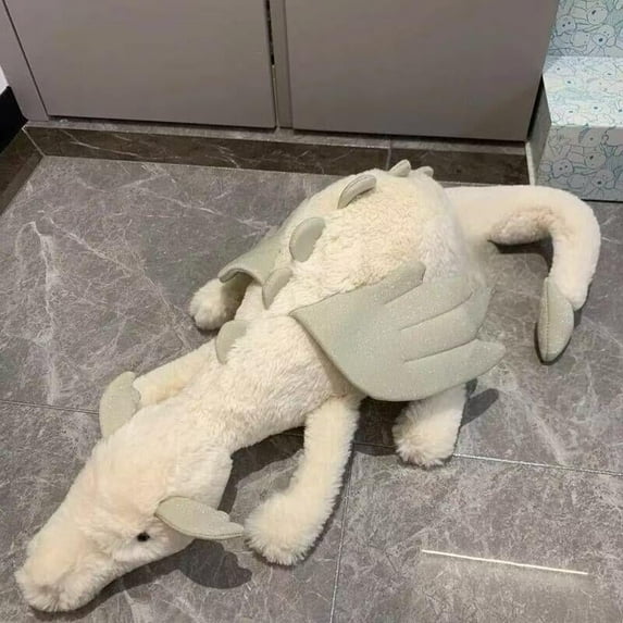 50cm Mythical Animal Series Snow Dragon White Plush Doll - Walmart.com