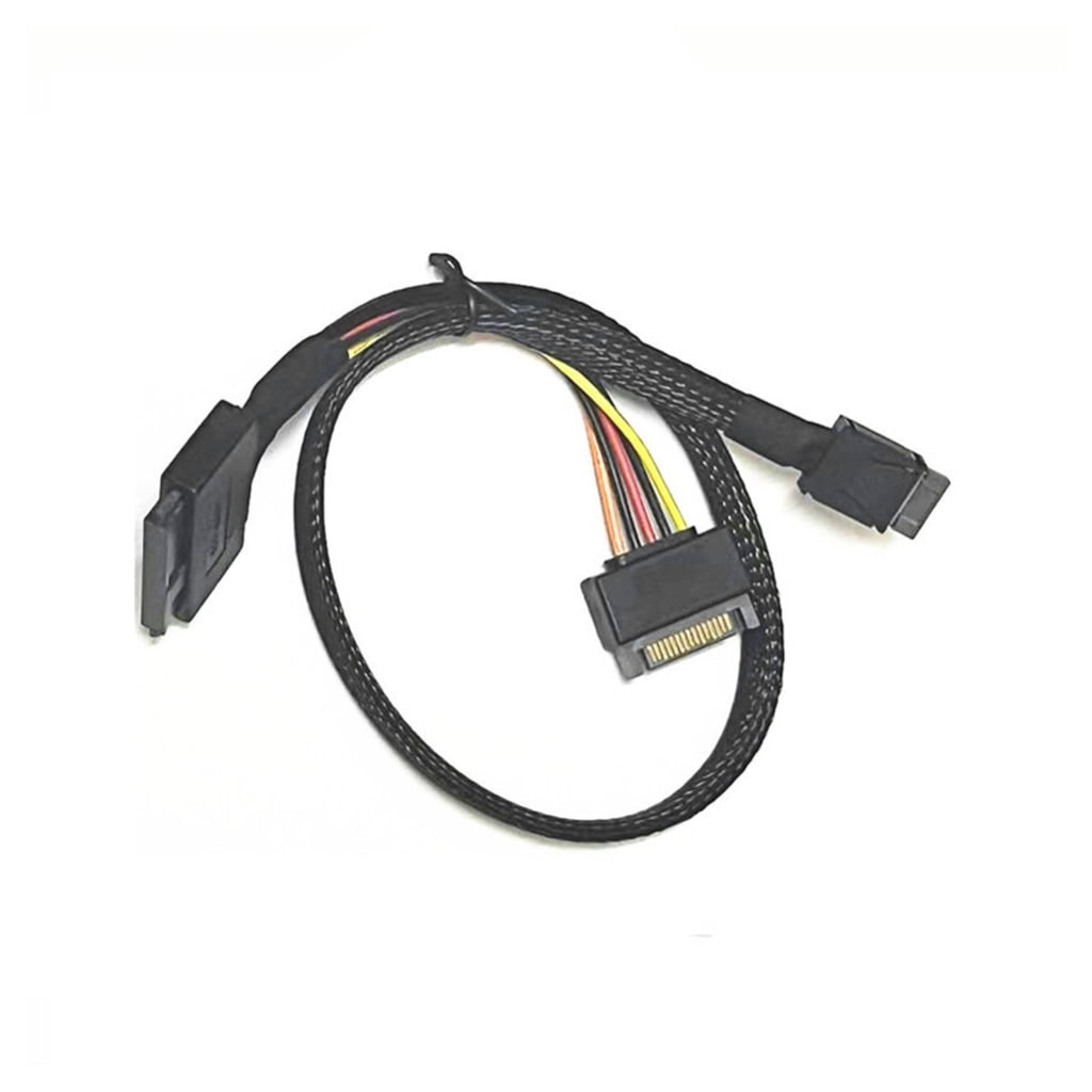 50cm SFF8611 Male to SFF8639 Female U3 SSDs Power and Data Cable ...