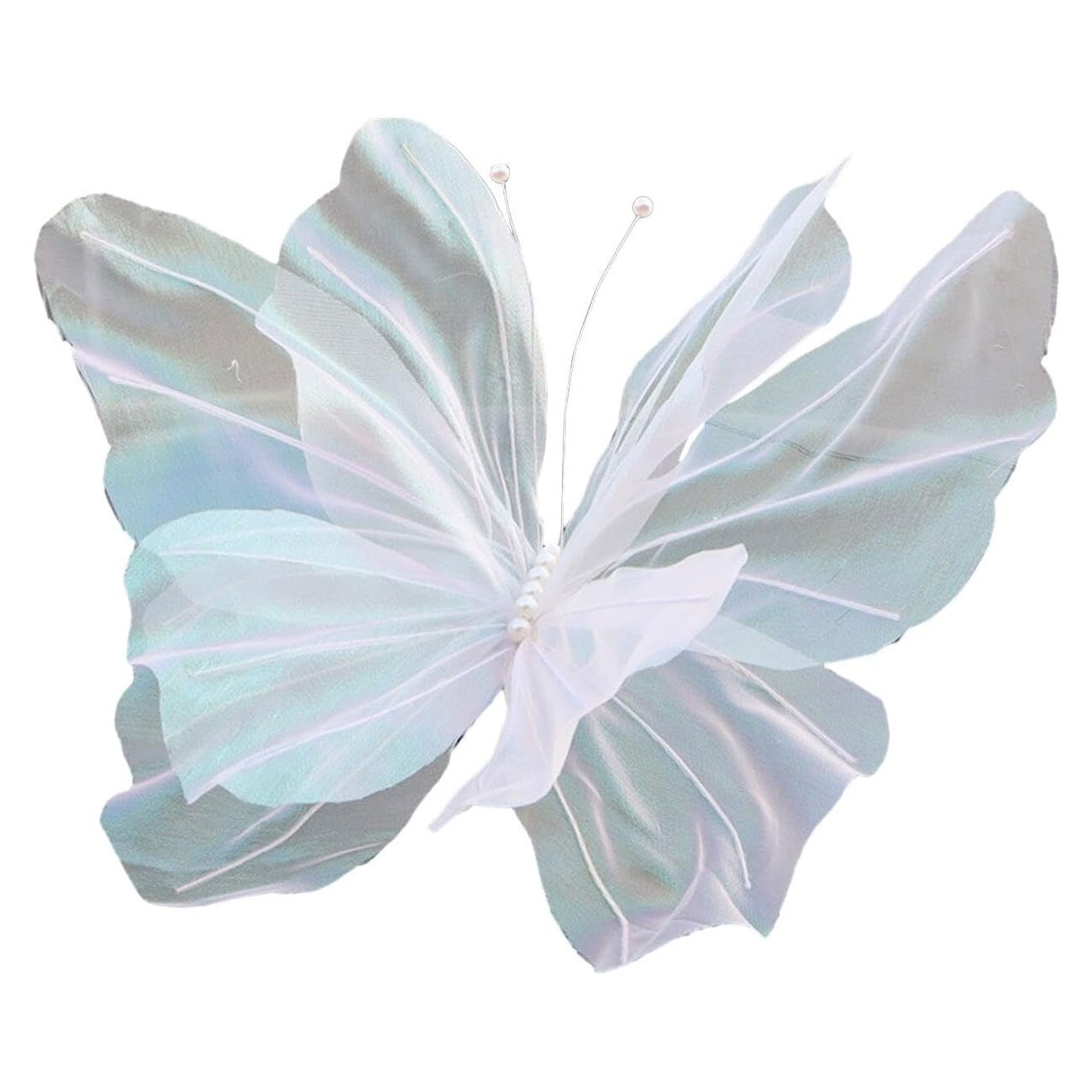 50cm Silk Yarn Artificial Butterfly Fake Butterfly Supplies Giant Gauze ...