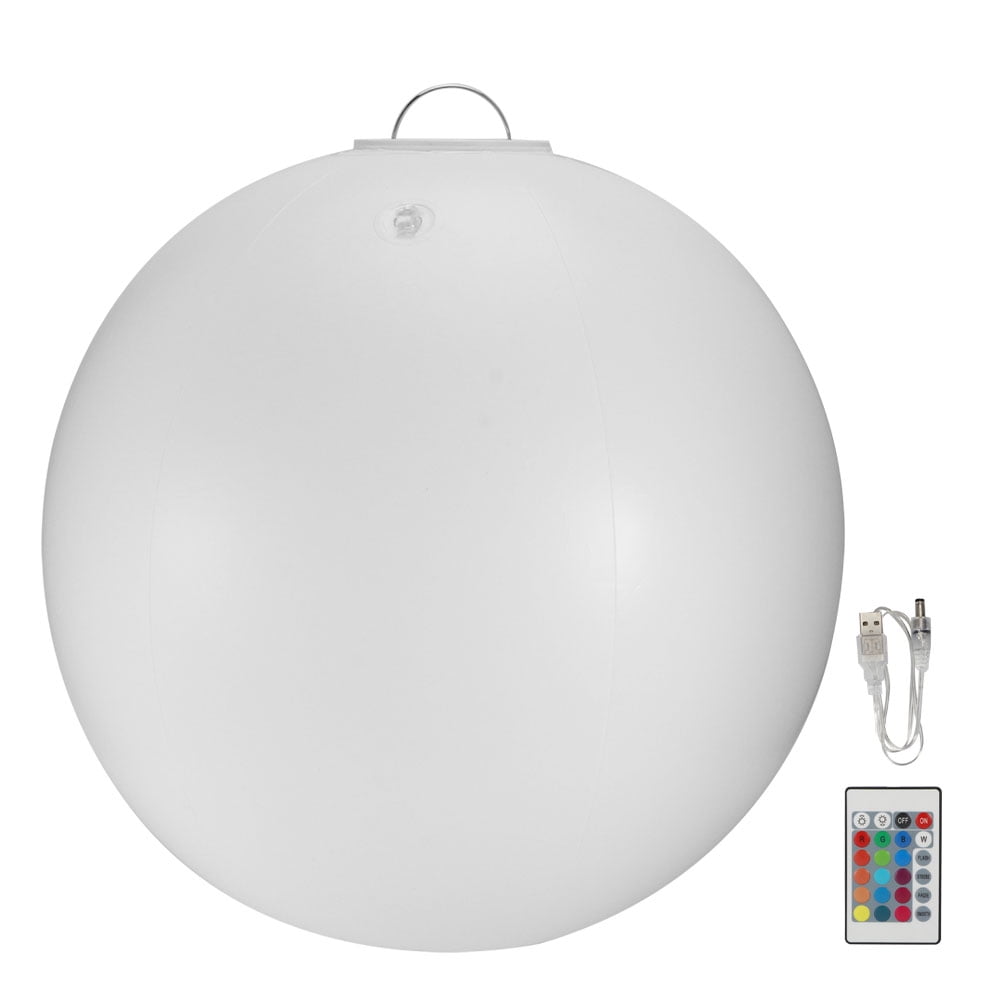 50cm USB Inflatable Ball Lamp RGB Color Changing Ball Light for Patio ...
