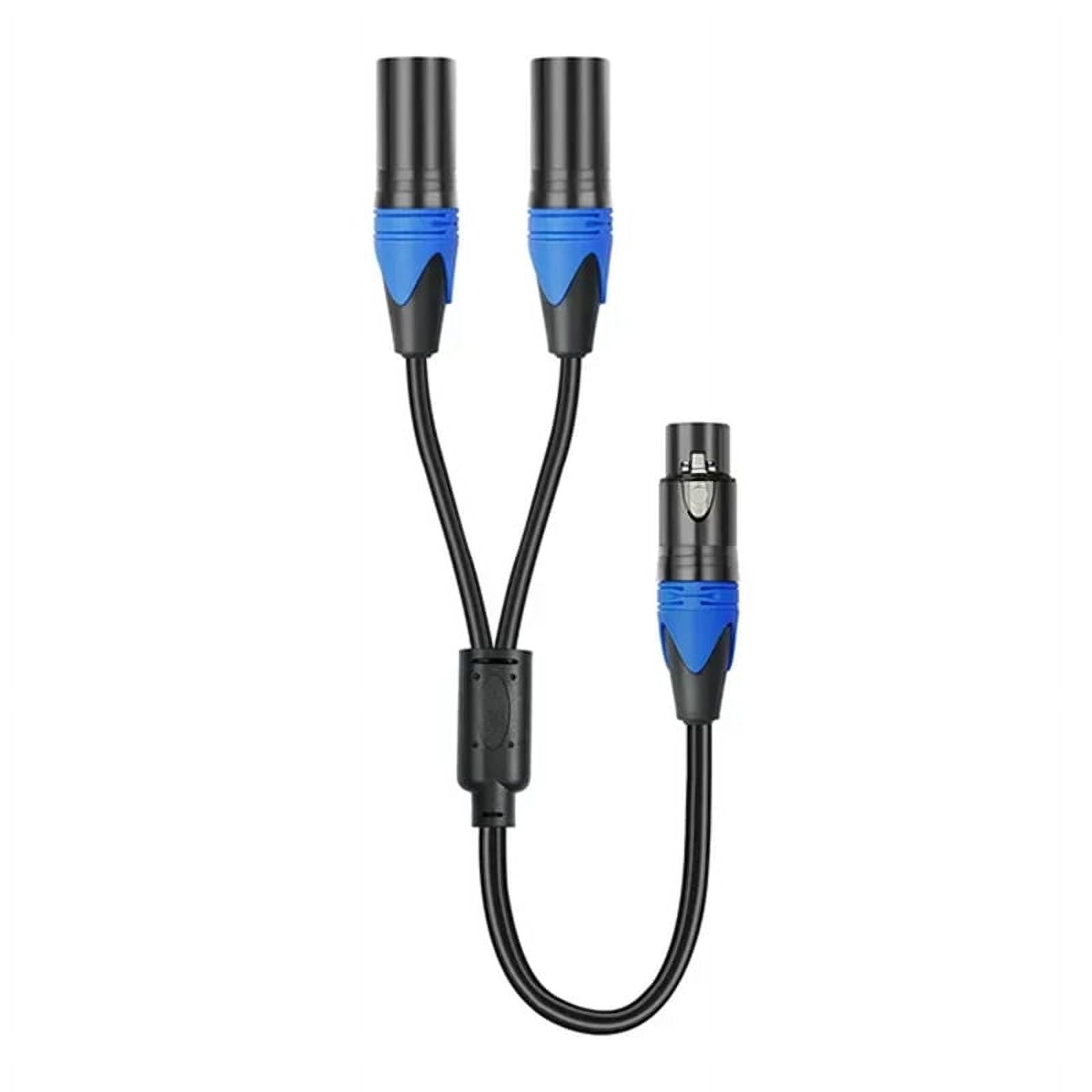 50cm XLR Splitter Cable 1 XLR Female to 2 XLR Male XLR Y Splitter Cable ...
