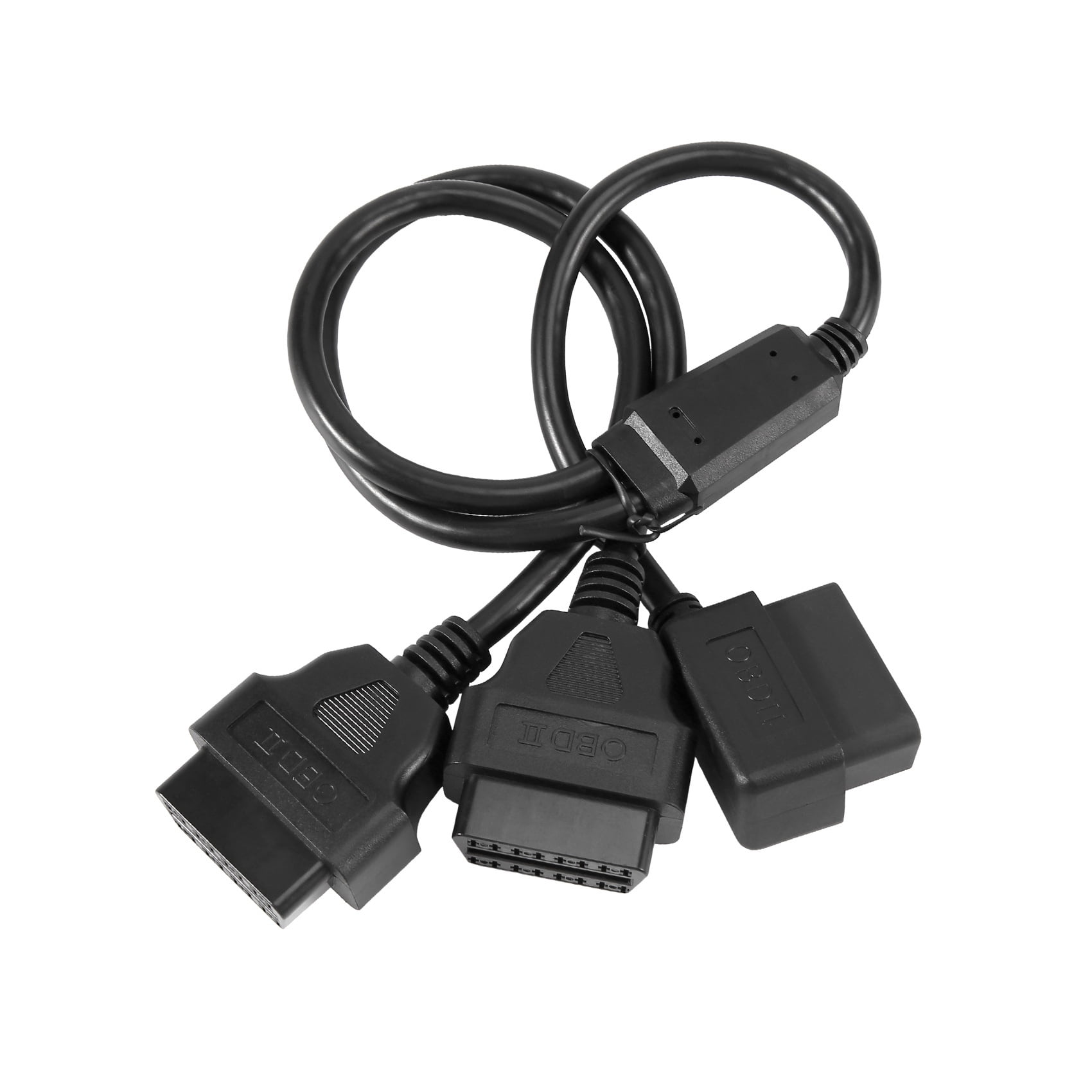 50cm Y Style OBD 2 OBDII Adapter Splitter Cable Male to Dual Female ...