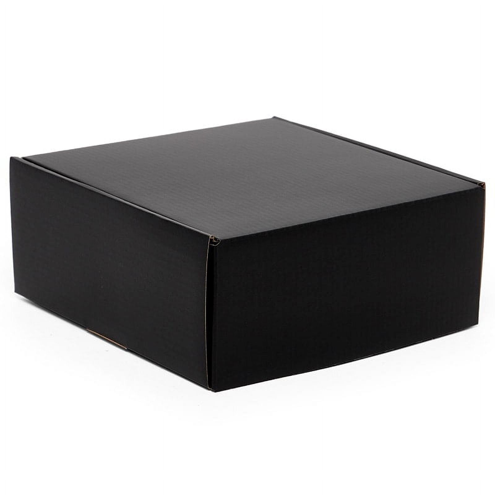 50ea - 13 X 10 X 4 Black Corrugated Tuck Top Box by Paper Mart ...