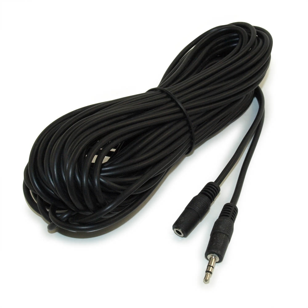50ft 3.5mm Mini-Stereo TRS Male to Female Audio Extension Cable ...