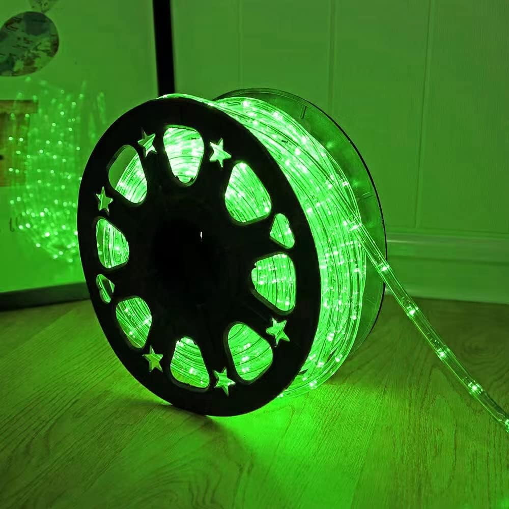 50ft 360 LED Waterproof Rope Lights,110V Connectable Indoor Outdoor Led ...