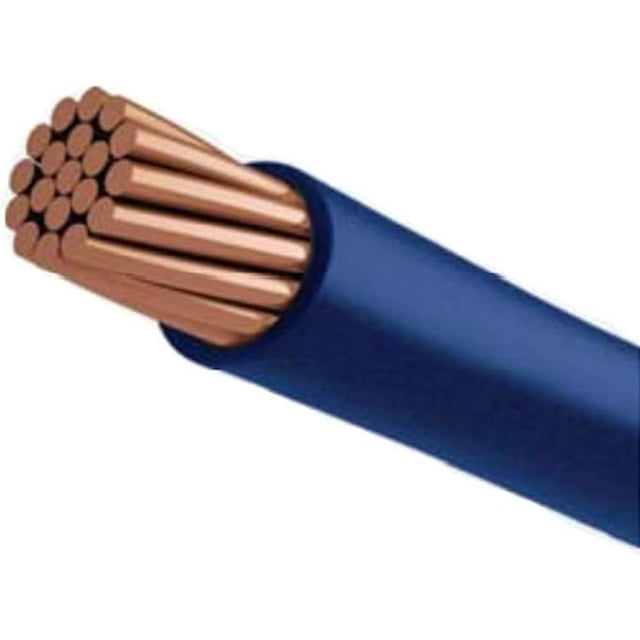 50ft Blue Pure Copper Grounding Cable Stranded Wire 10AWG (#10 Gauge ...
