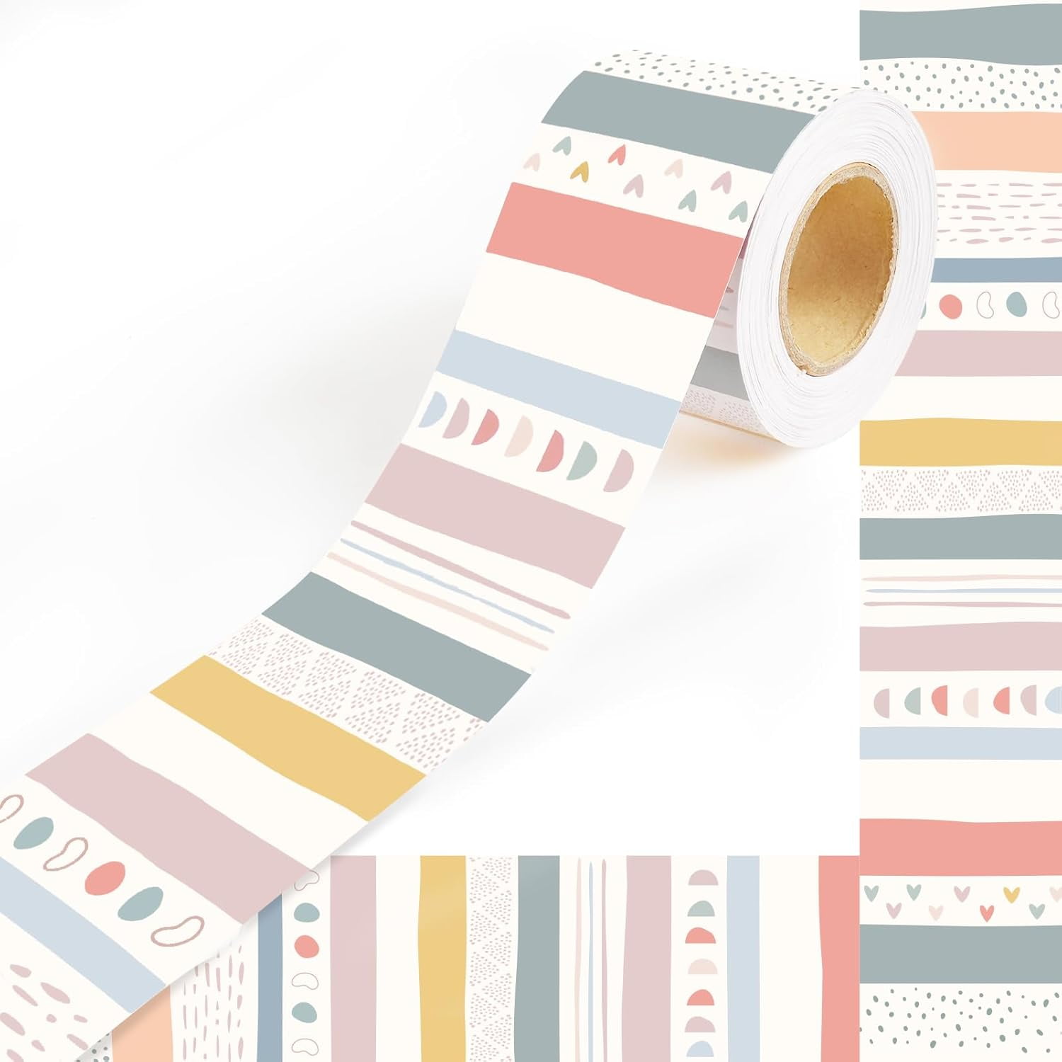 50ft Boho Bulletin Board Border Pastel Classroom Decor Rainbow Bulletin ...