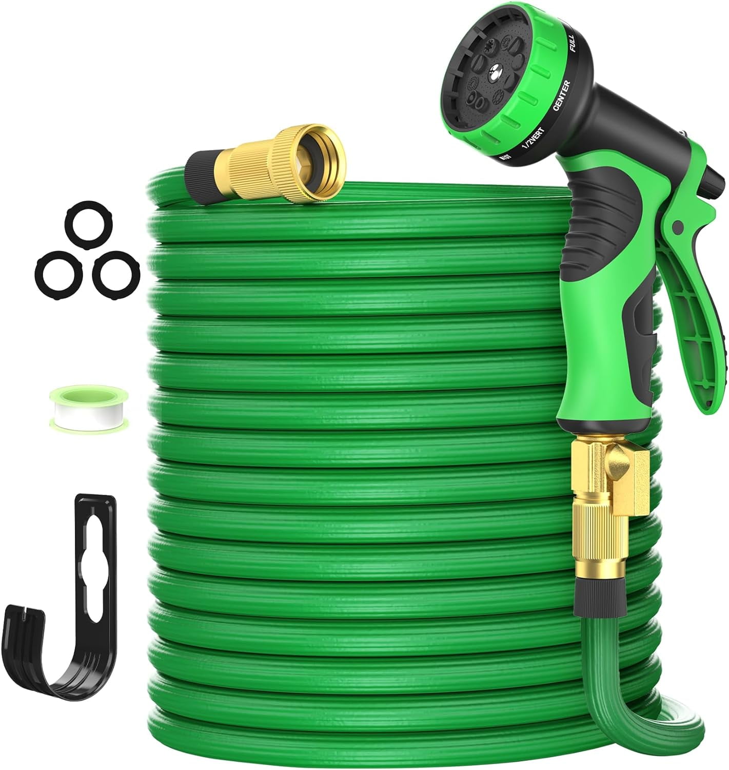 50ft Expandable Garden Hose with 10 Function Nozzles, New Water Hose ...