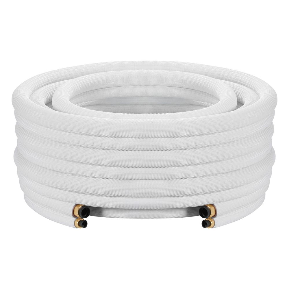 50ft Mini Split Line Set, 1/4' & 1/2' OD AC Copper Tubing Pipe, 3/8 ...