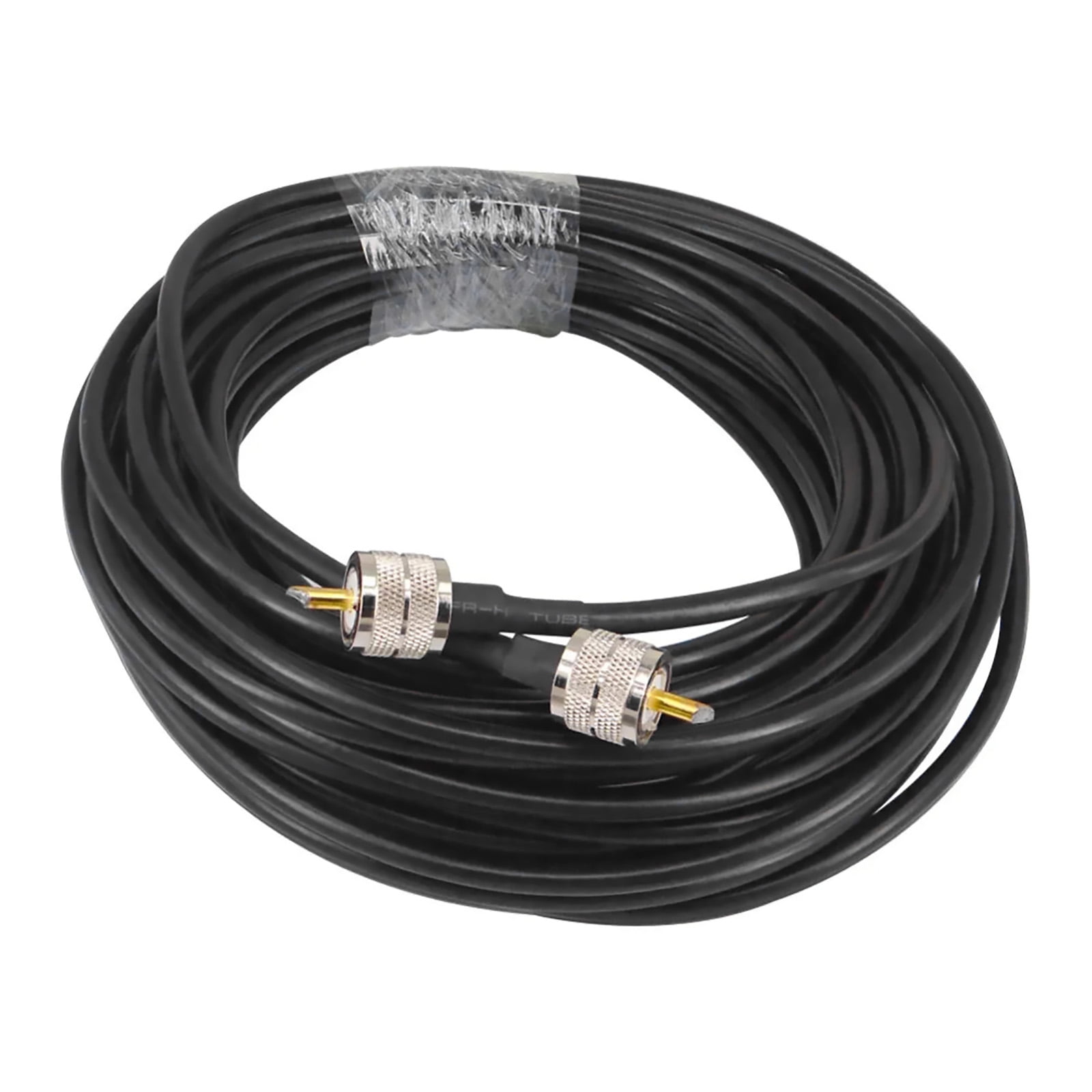 50ft RG58 Coaxial Cable UHF Male to Male, Aluminum Foil and Copper ...