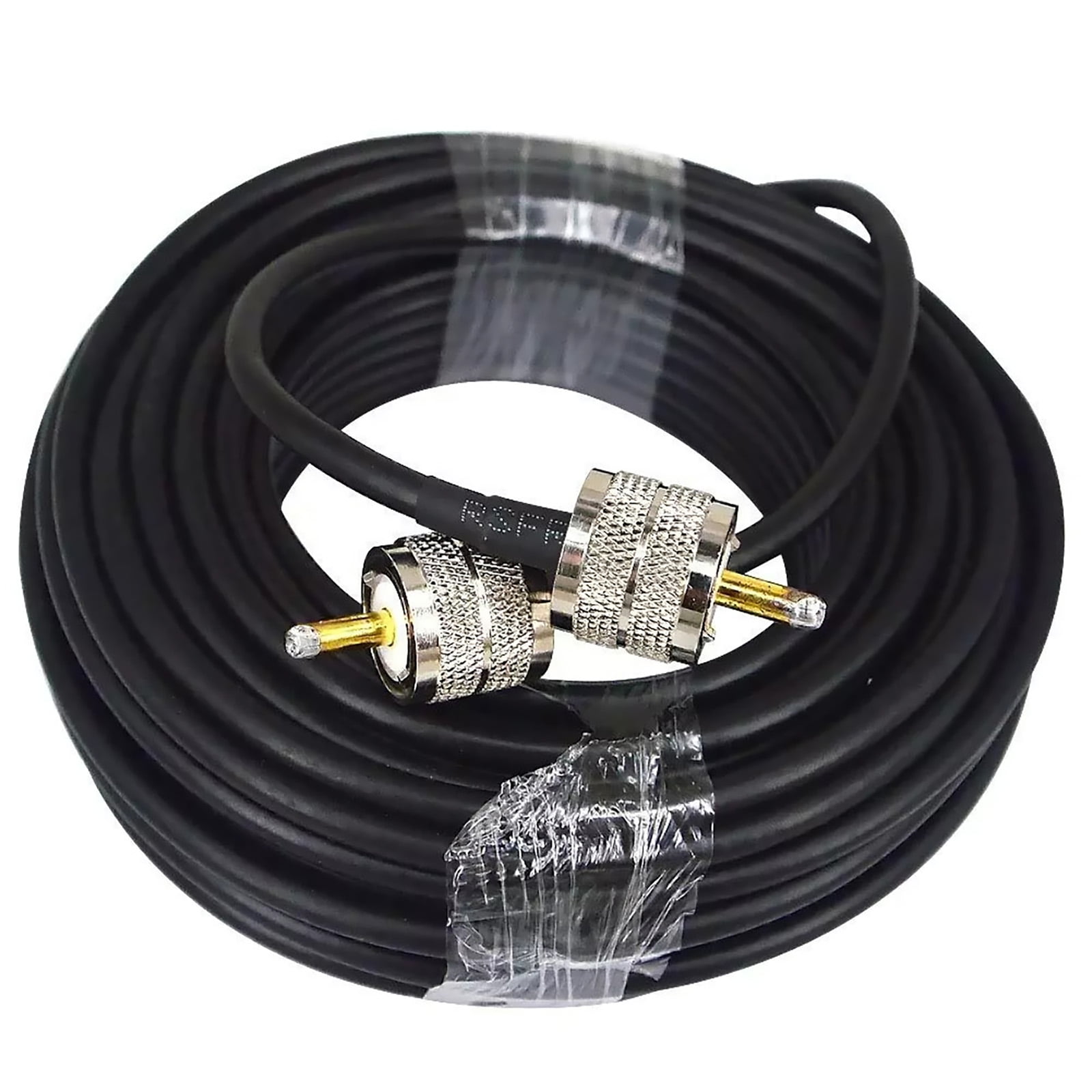 50ft RG58 PL259 Coaxial Coax Cable UHF Male to Male for CB Radio ...