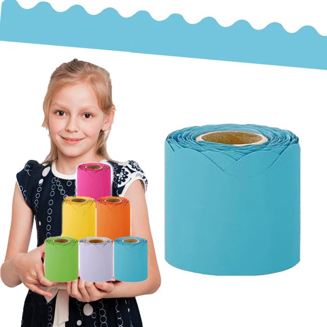 50ft Scalloped Bulletin Board Borders, Classroom Borders for Bulletin ...