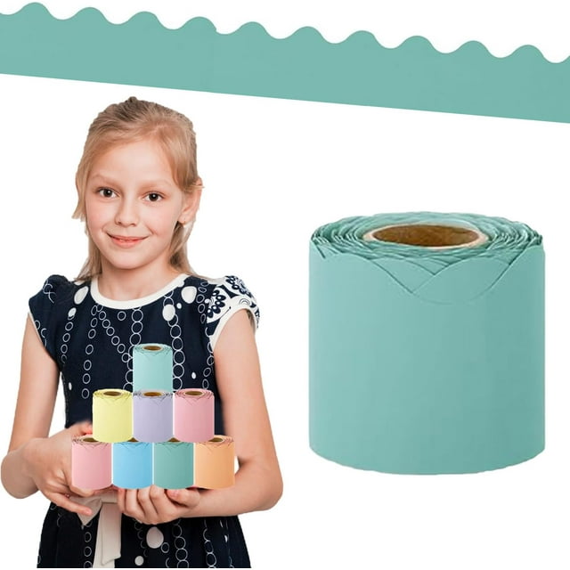 50ft Scalloped Bulletin Board Borders, Classroom Borders for Bulletin ...