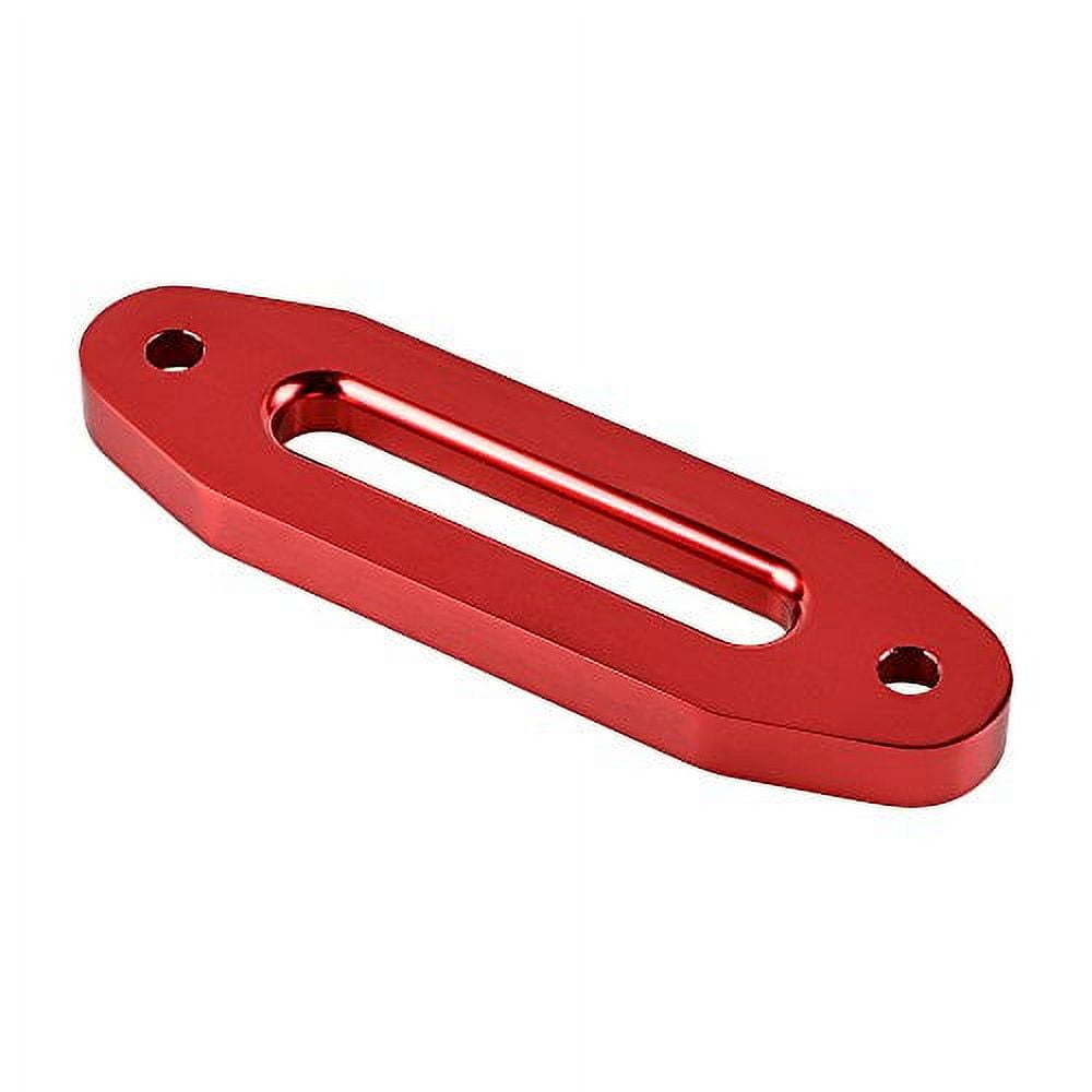 50ft x 1/4" Red Synthetic Winch Rope 12-Strand Heat Rock Guard + 6 ...