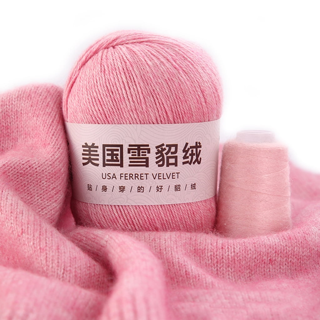 50g+20g Simple Solid Color Yarn DIY Hand Knitting Crochet Sewing Thread ...