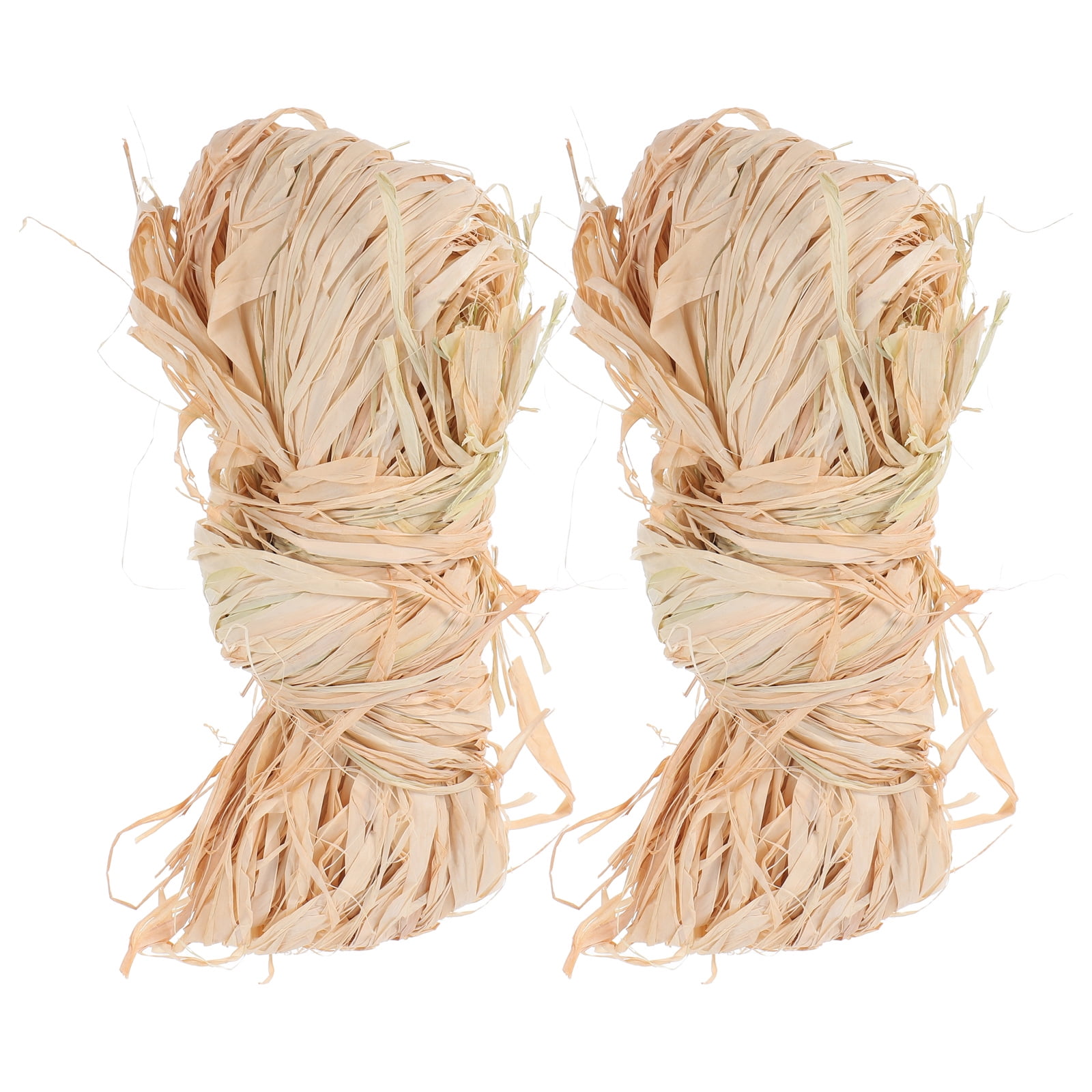 50g 2Pcs Natural Raffia Ribbon for Crafts and Wrapping Made from Smooth ...