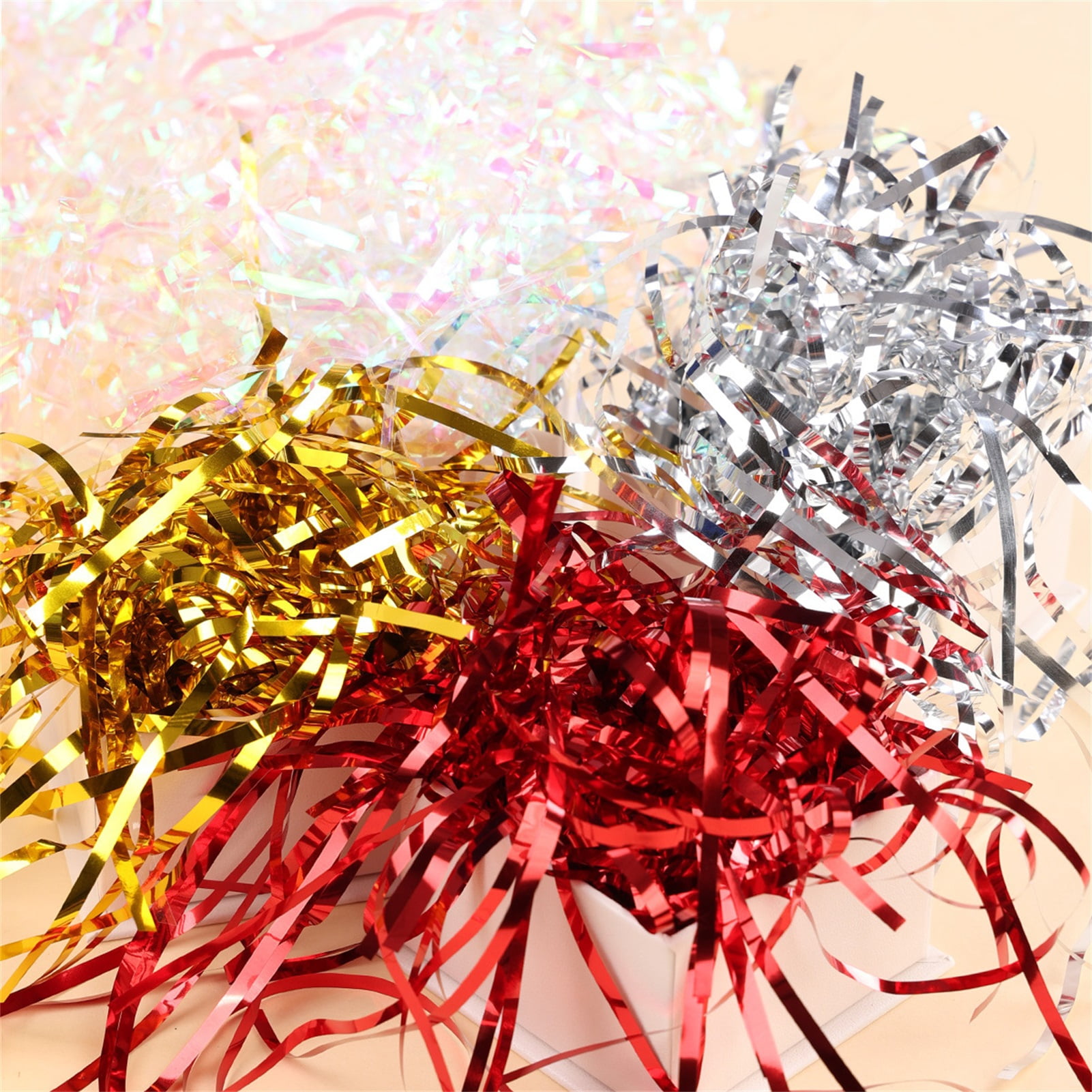 50g Crinkle Paper Premium Reusable Lightweight Metallic Iridescent ...