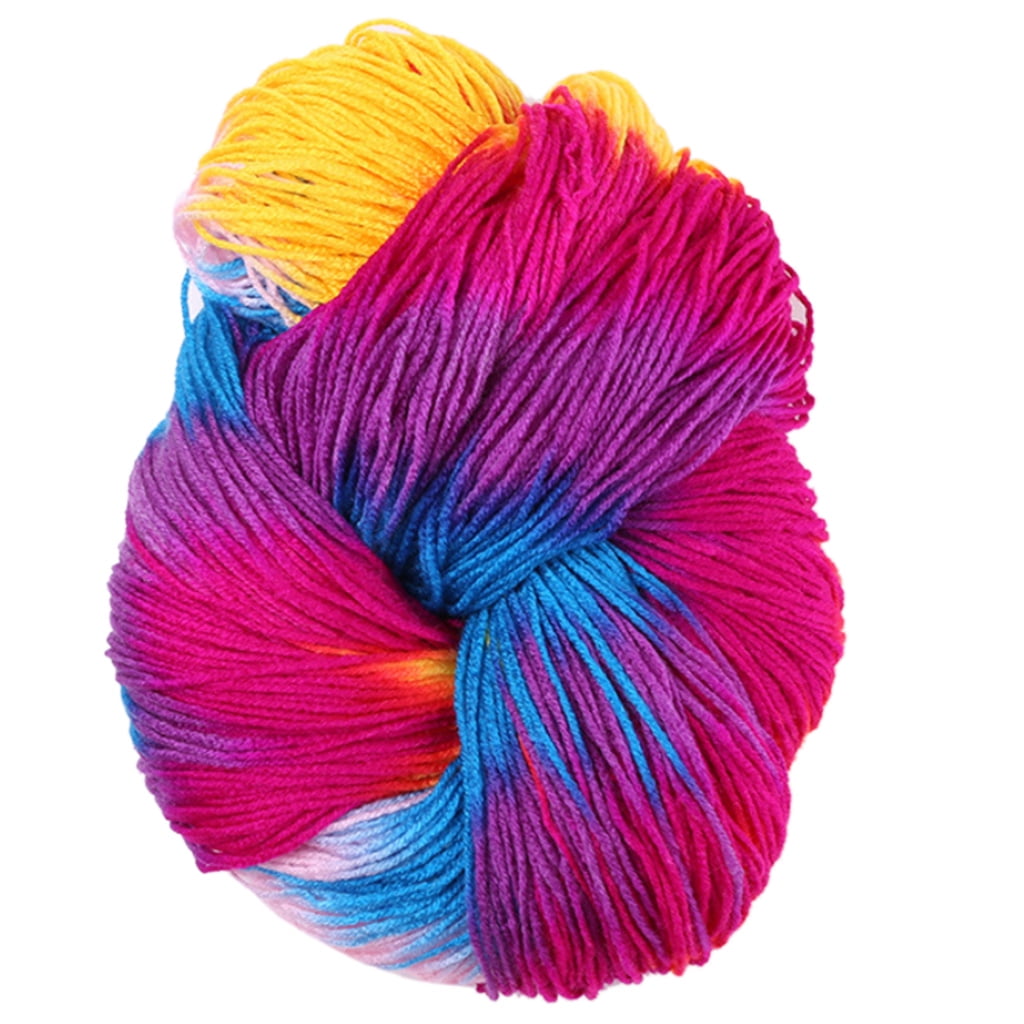 50g Mixed Colorful Knitting Yarn Acrylic Fiber Soft Anti-Pilling Dyed ...