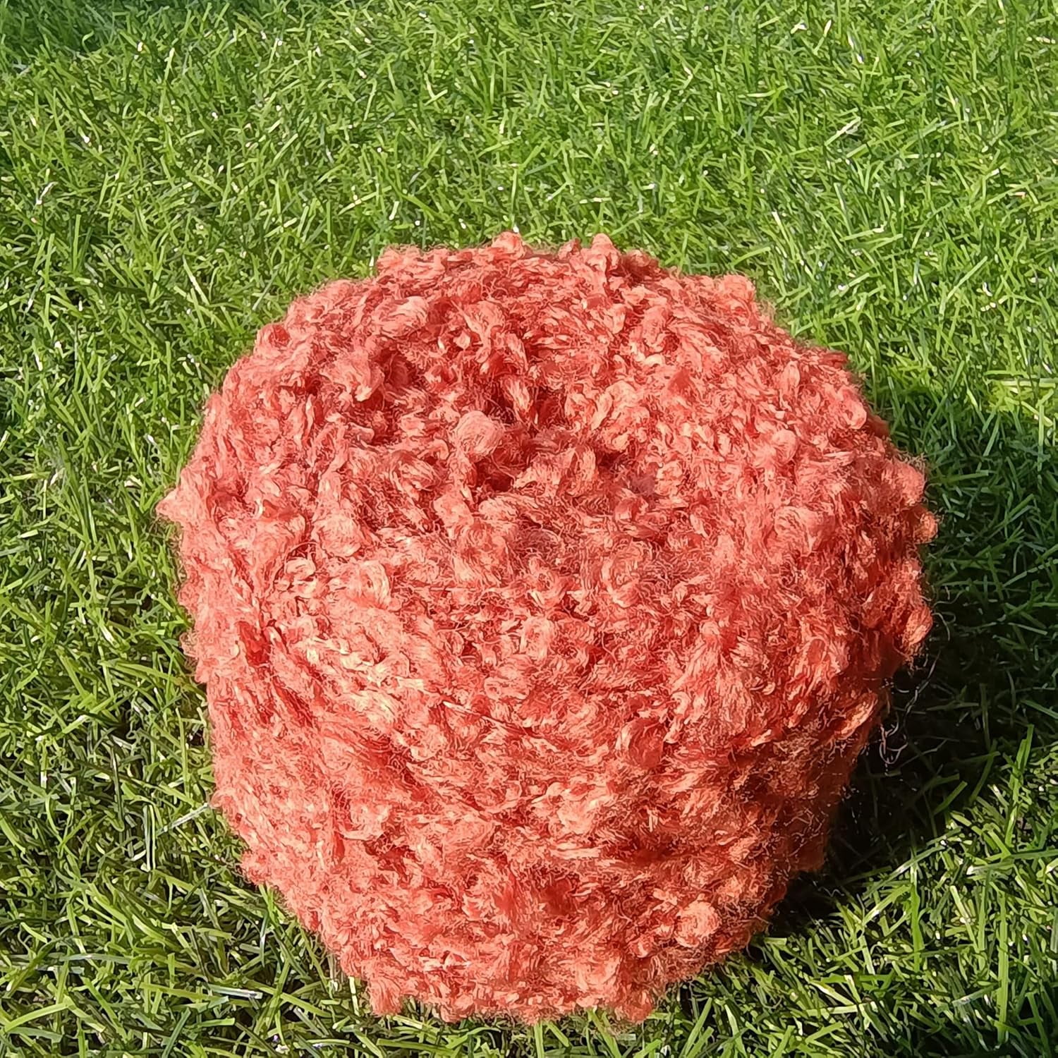 50g (Off White) Soft Plush Wool Acrylic Fancy Loop Yarn for Doll Hair ...