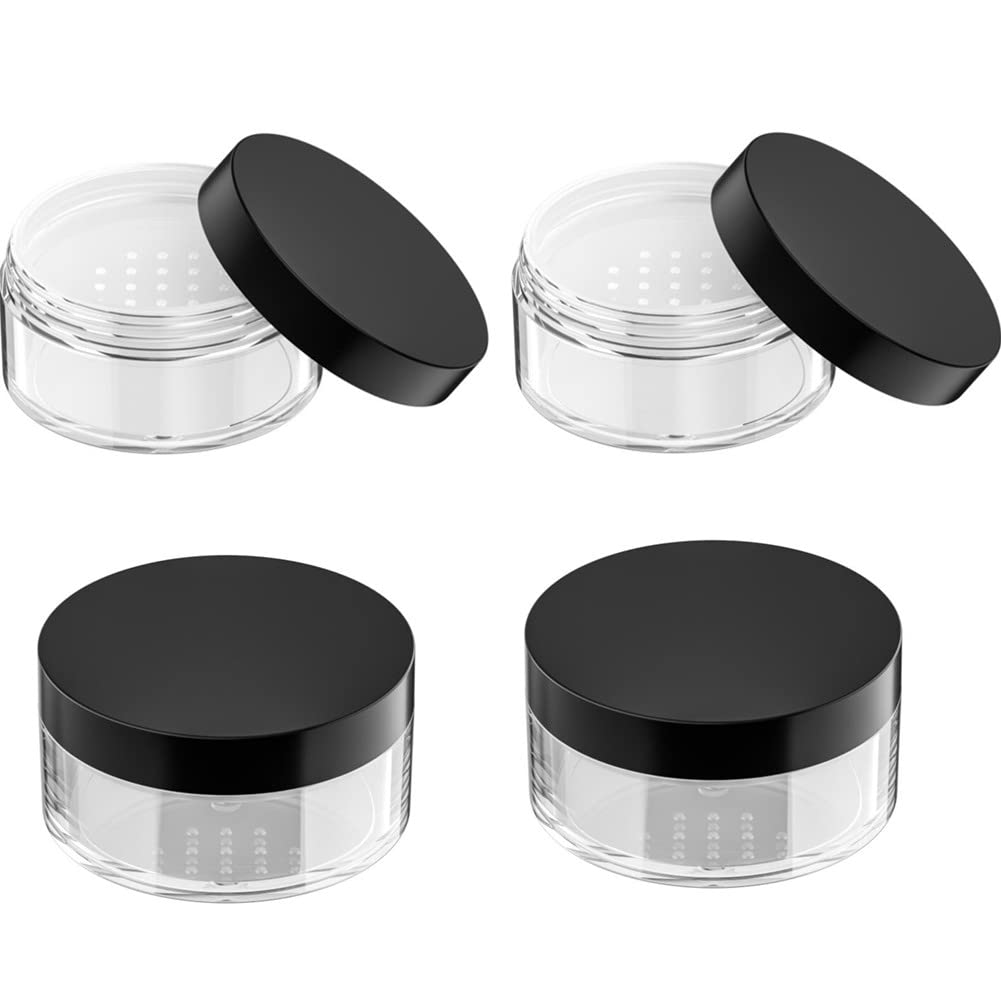 50g Plastic Empty Powder IFF17 Puff Case with Net Sifter Lid, 50ml ...