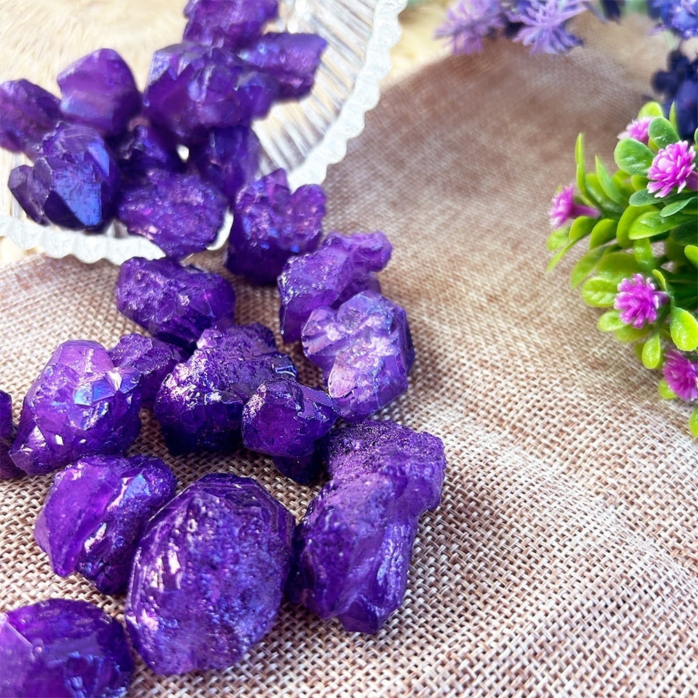 50g Polished Amethyst Cluster stone, Crystal Home Decor for Christmas ...