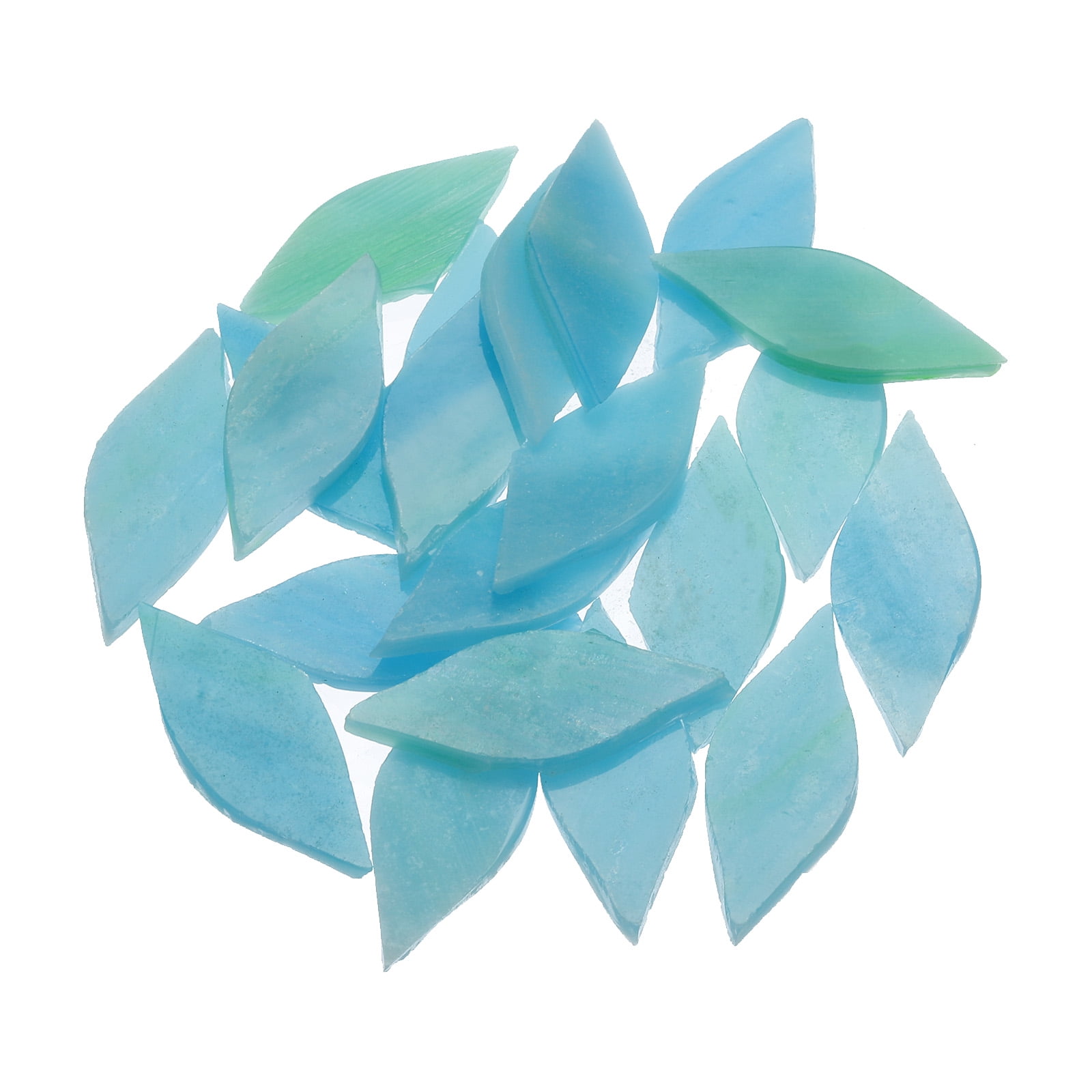 Stained Glass Mosaic, Leaf Glass Mosaic Tiles Bulk for Craft DIY ...