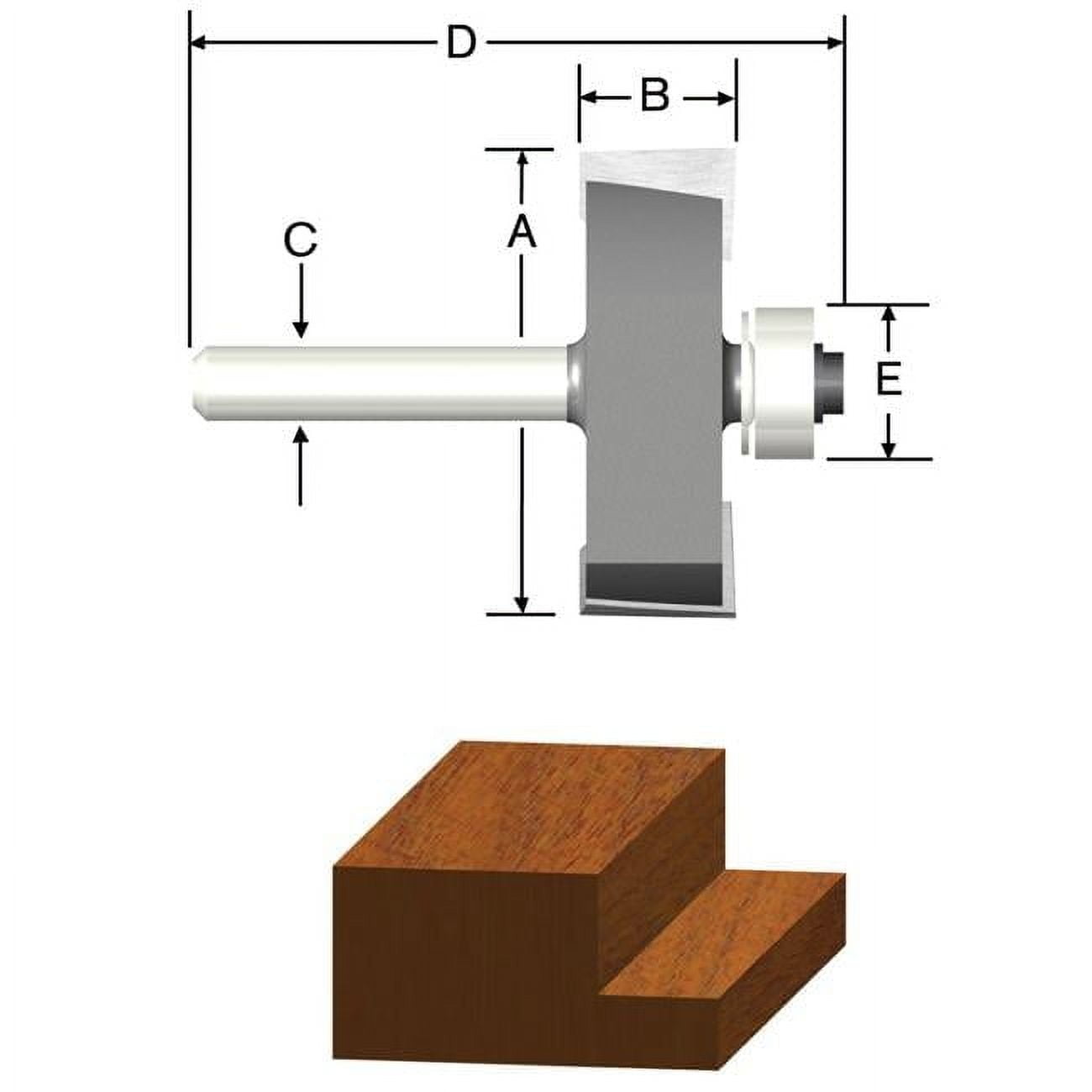 50in. Rabbeting Routing Bit - Walmart.com