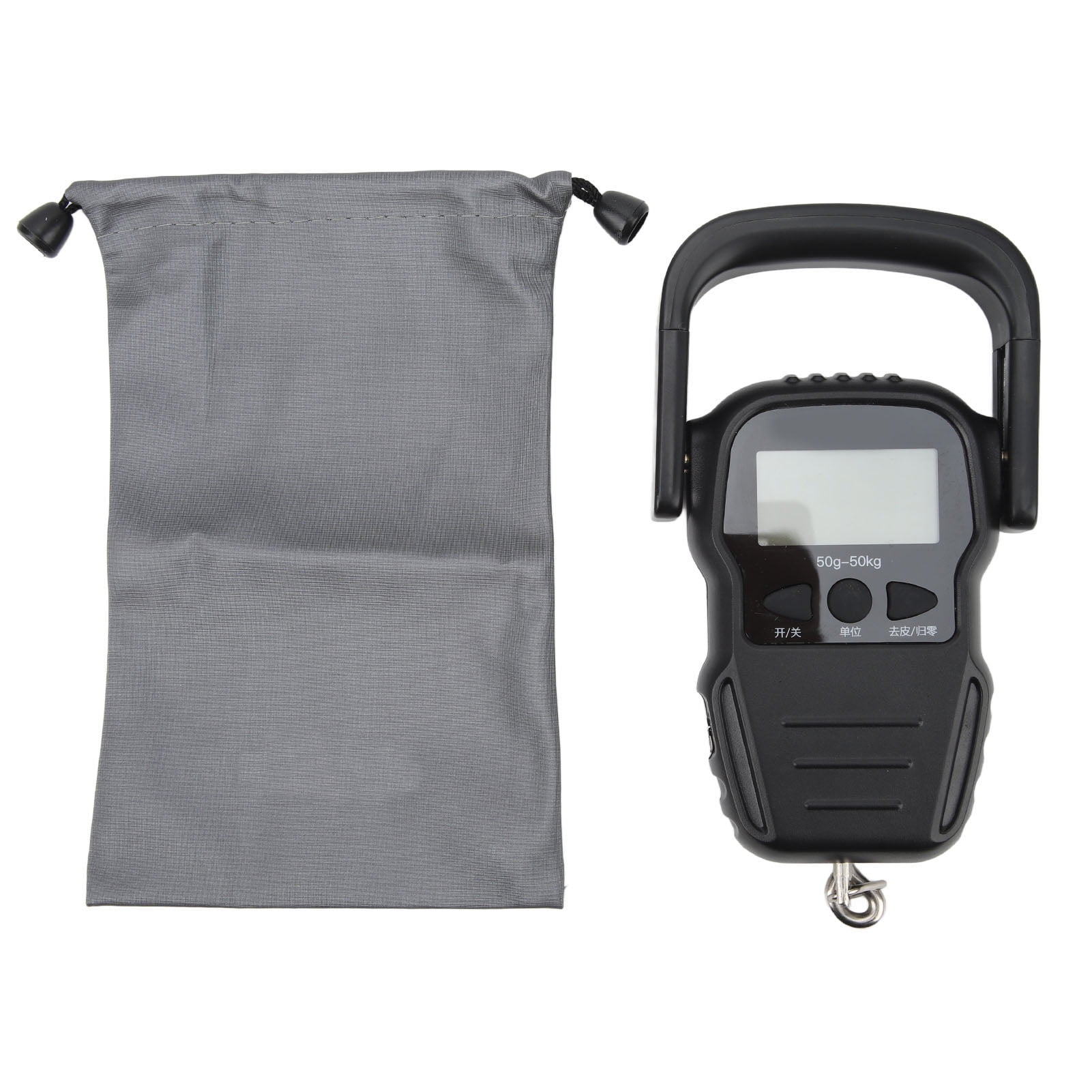 50kg Portable Spring Scale ABS Steel LCD Luggage Scale Digital Hanging ...