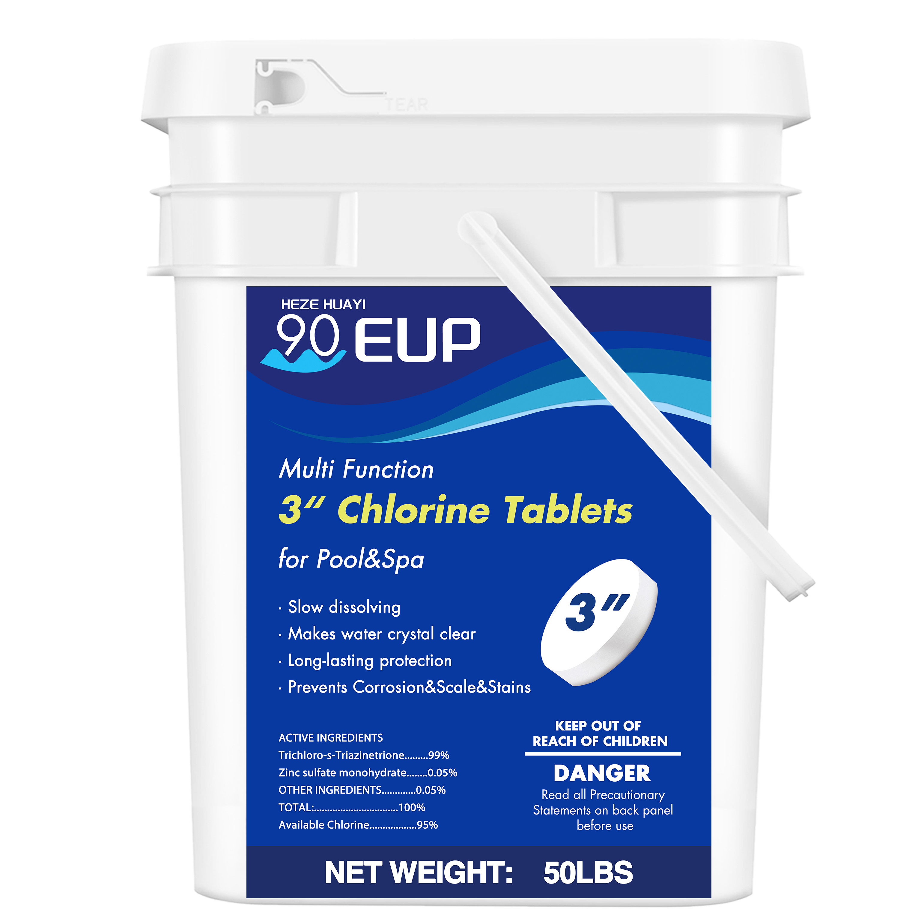 Robelle 5-In-1 Swimming Pool Multi-Purpose 3" Chlorinating Tabs ...