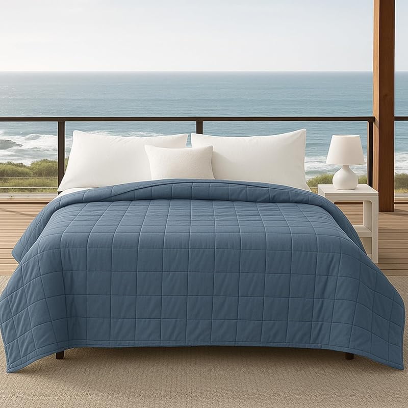 50lbs Weighted Blanket Queen Size – Heavy Pressure, Ultra Soft ...