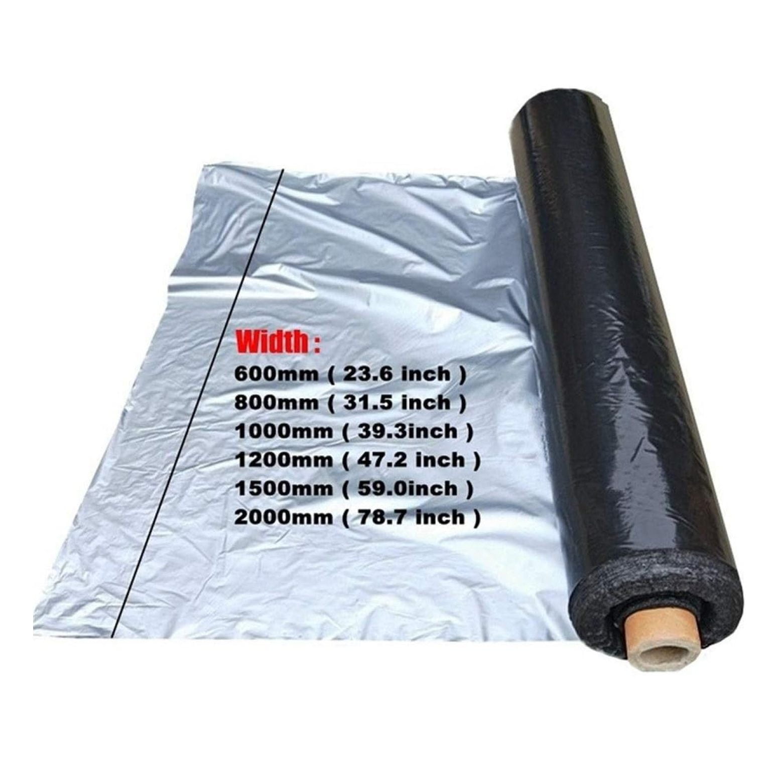 50m 0.012mm Garden Greenhouse Plastic Mulch, Orchard Fruit Tree Silver ...