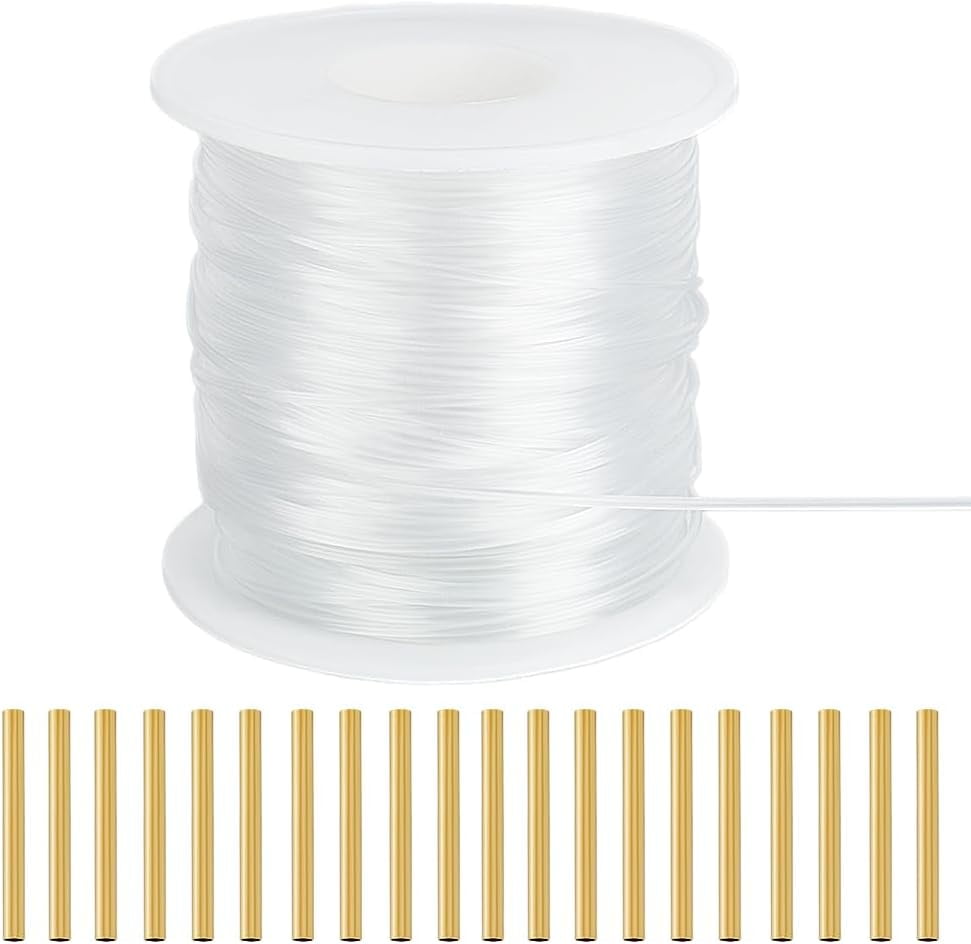 50m/54.7 Yards 1.2mm Nylon Memory Wire Nylon Memory Brim Line Plated ...
