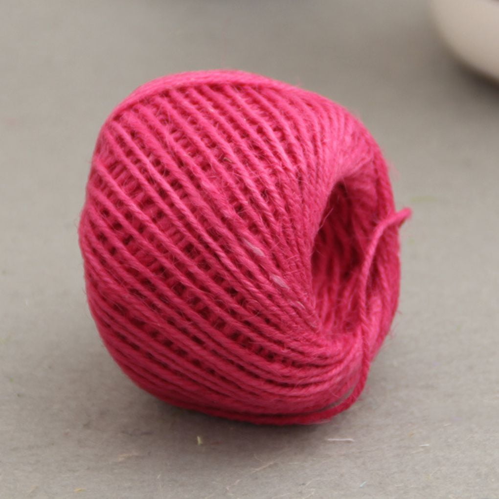 50m Natural Jute Twine 2mm Hemp Cord Jute Rope String Gift Twine ...