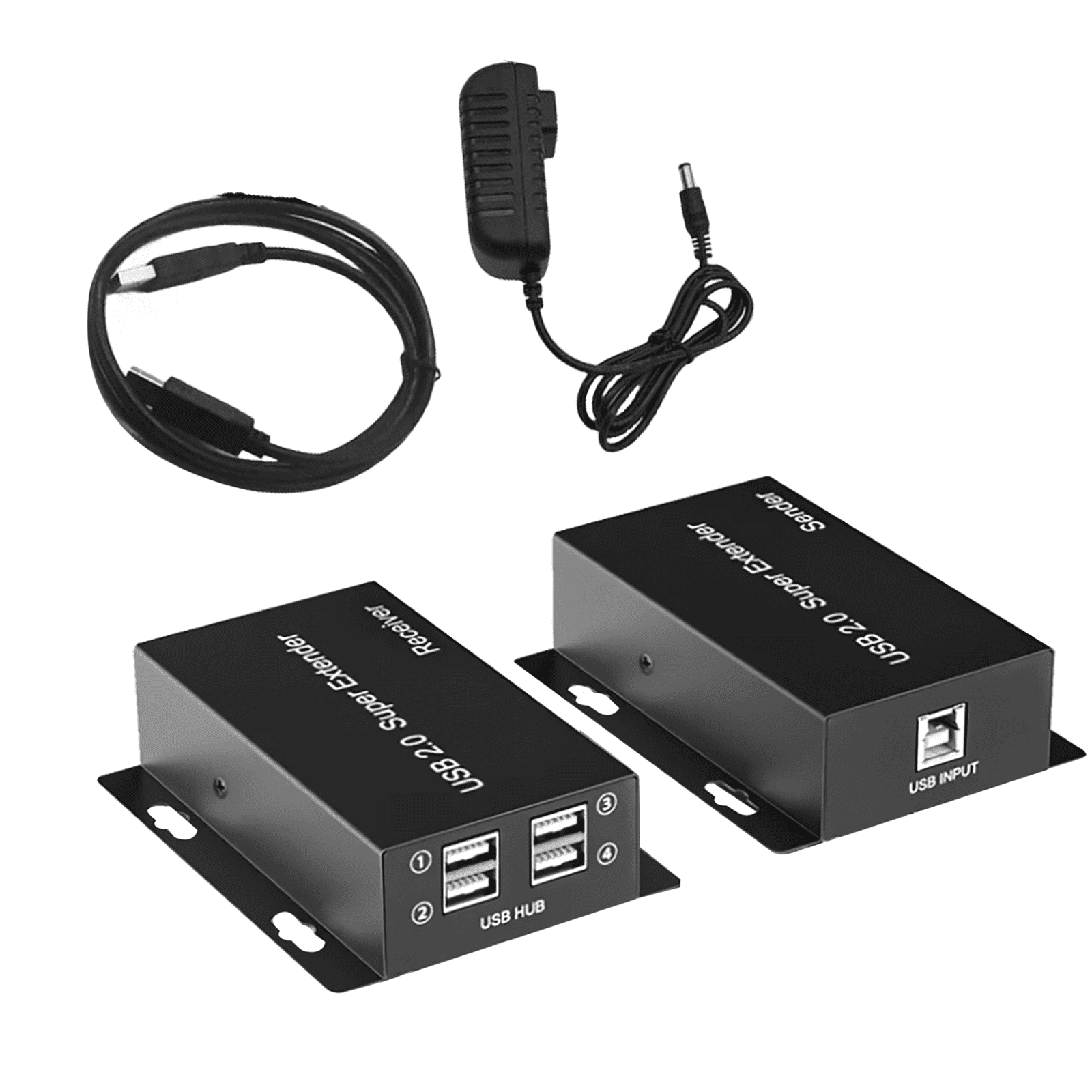 50m USB 2.0 Extender Over Rj45 Ethernet Cat5e Cat6 Cable For Laptop PC ...