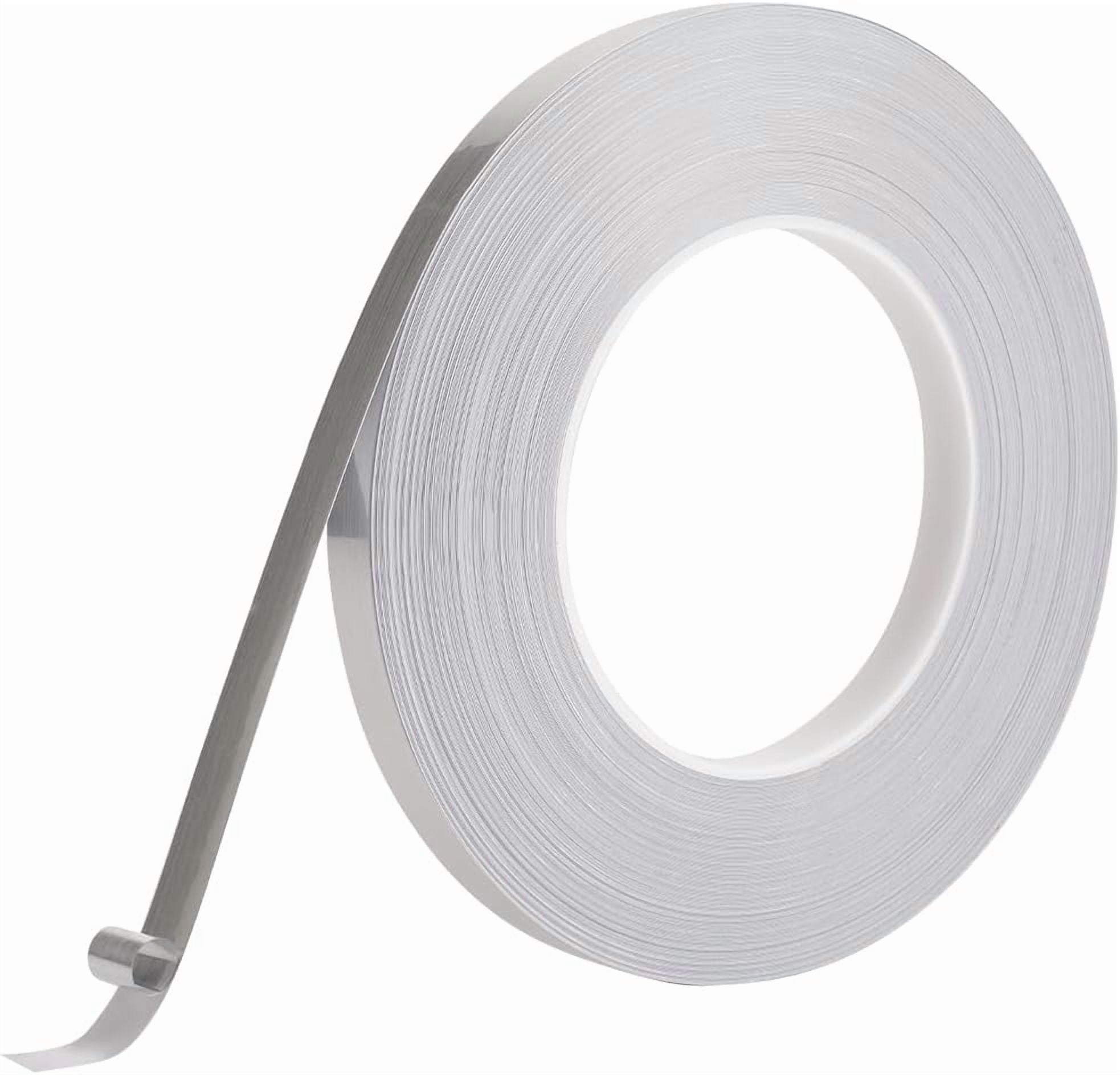 50m x 10mm Silver Metallic Tape Self Adhesive Metalized Polyester Film ...