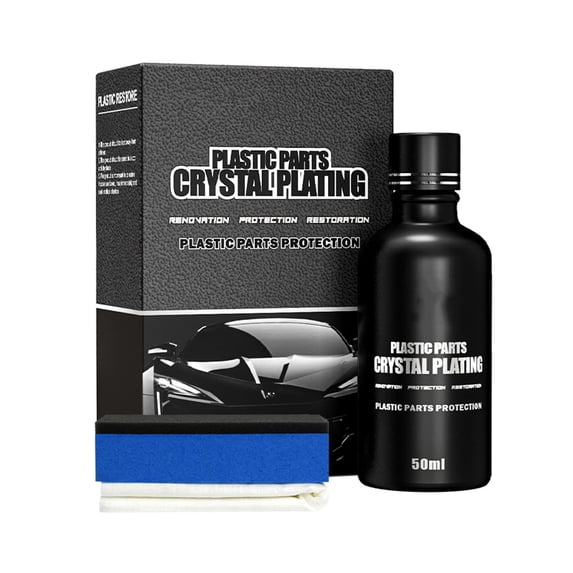 50ml Automotive Crystal Plating Protective Agent Restores Black Plastic ...