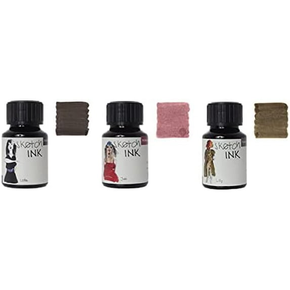 - 50ml Bottles Sketch Ink Set - 3 Pack - Lotte & Jule & Lilly$$Art ...