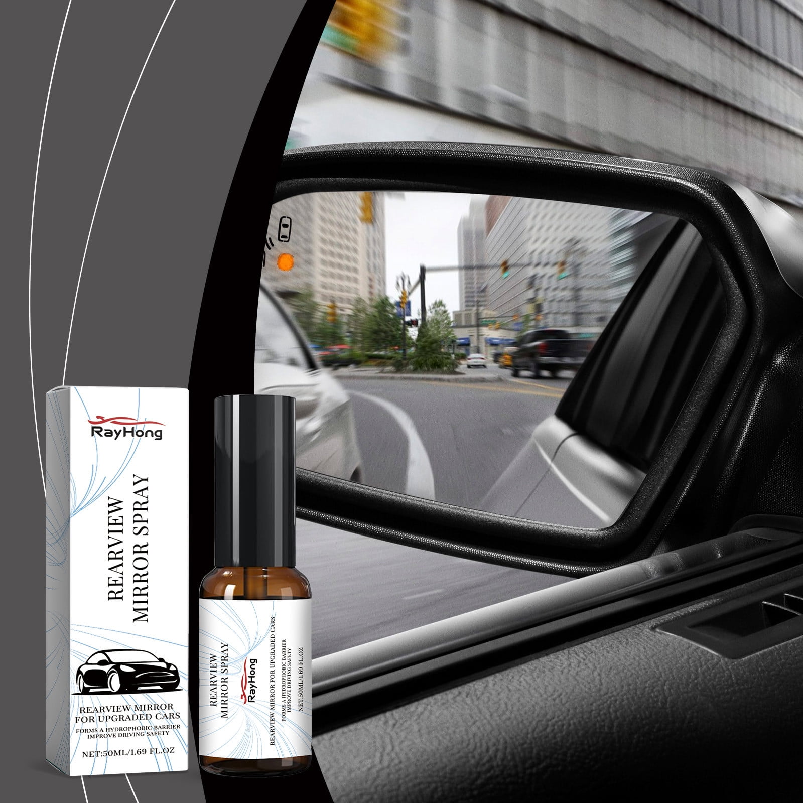 50ml Car Water Repellent Spray – Hydrophobic Windshield & Mirror ...